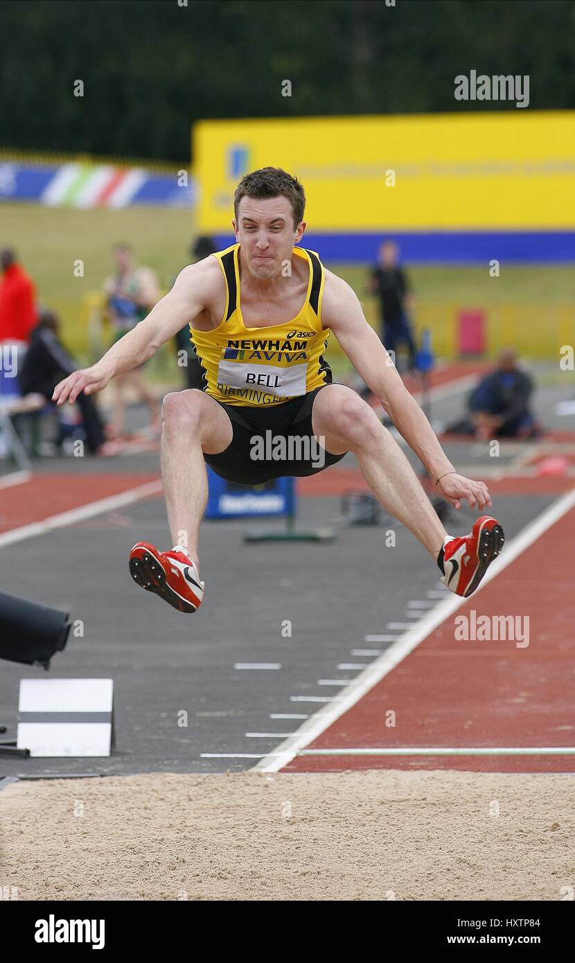 ANDREW BELL LONG JUMP ALEXANDER STADIUM BIRMINGHAM ENGLAND 12 July 2008 ...