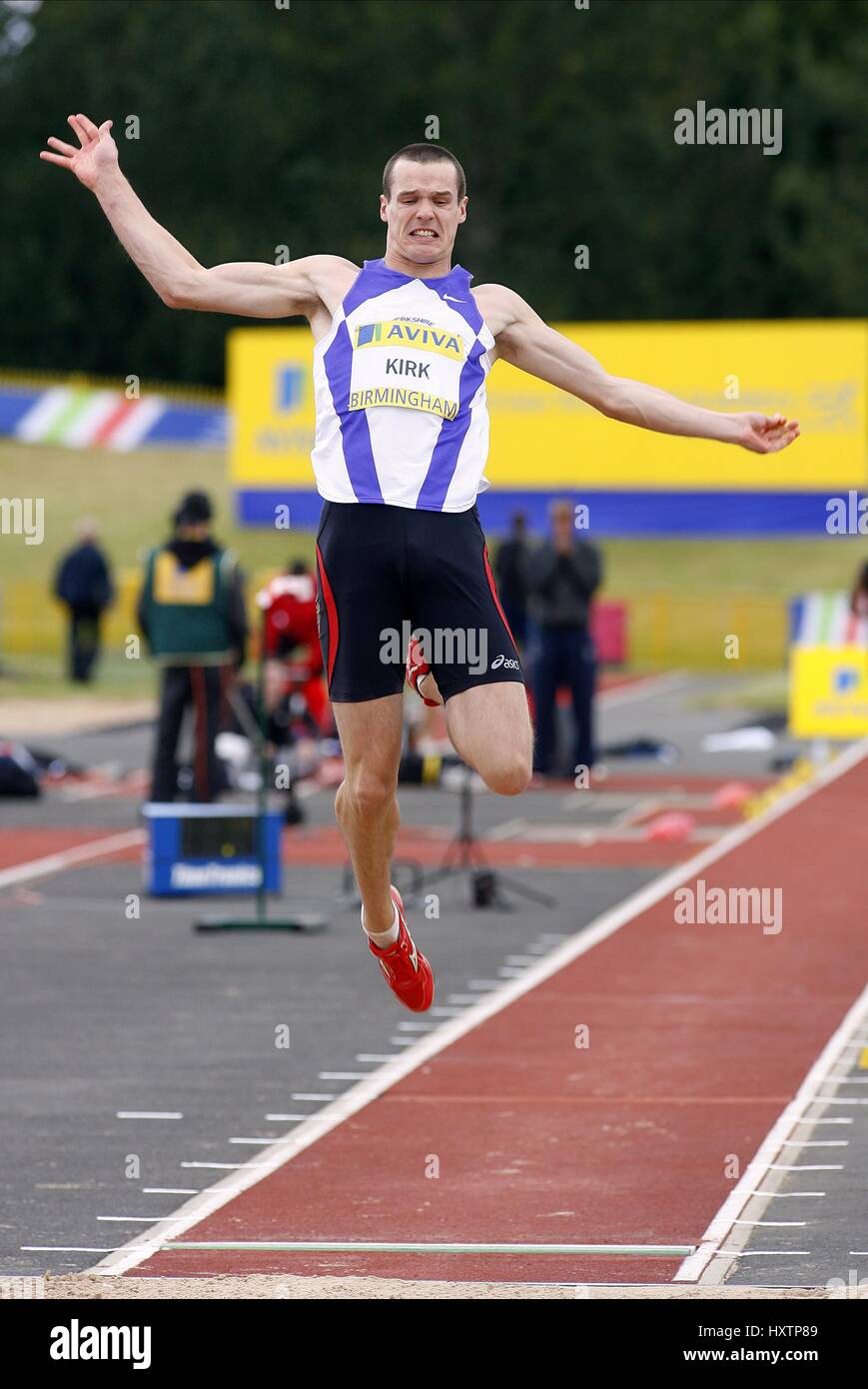 CHRIS KIRK LONG JUMP ALEXANDER STADIUM BIRMINGHAM ENGLAND 12 July 2008 ...