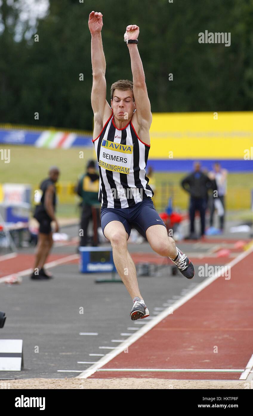 JUDE BEIMERS LONG JUMP ALEXANDER STADIUM BIRMINGHAM ENGLAND 12 July ...