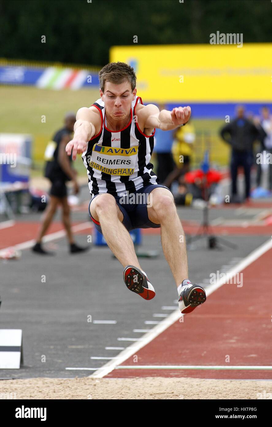 JUDE BEIMERS LONG JUMP ALEXANDER STADIUM BIRMINGHAM ENGLAND 12 July ...