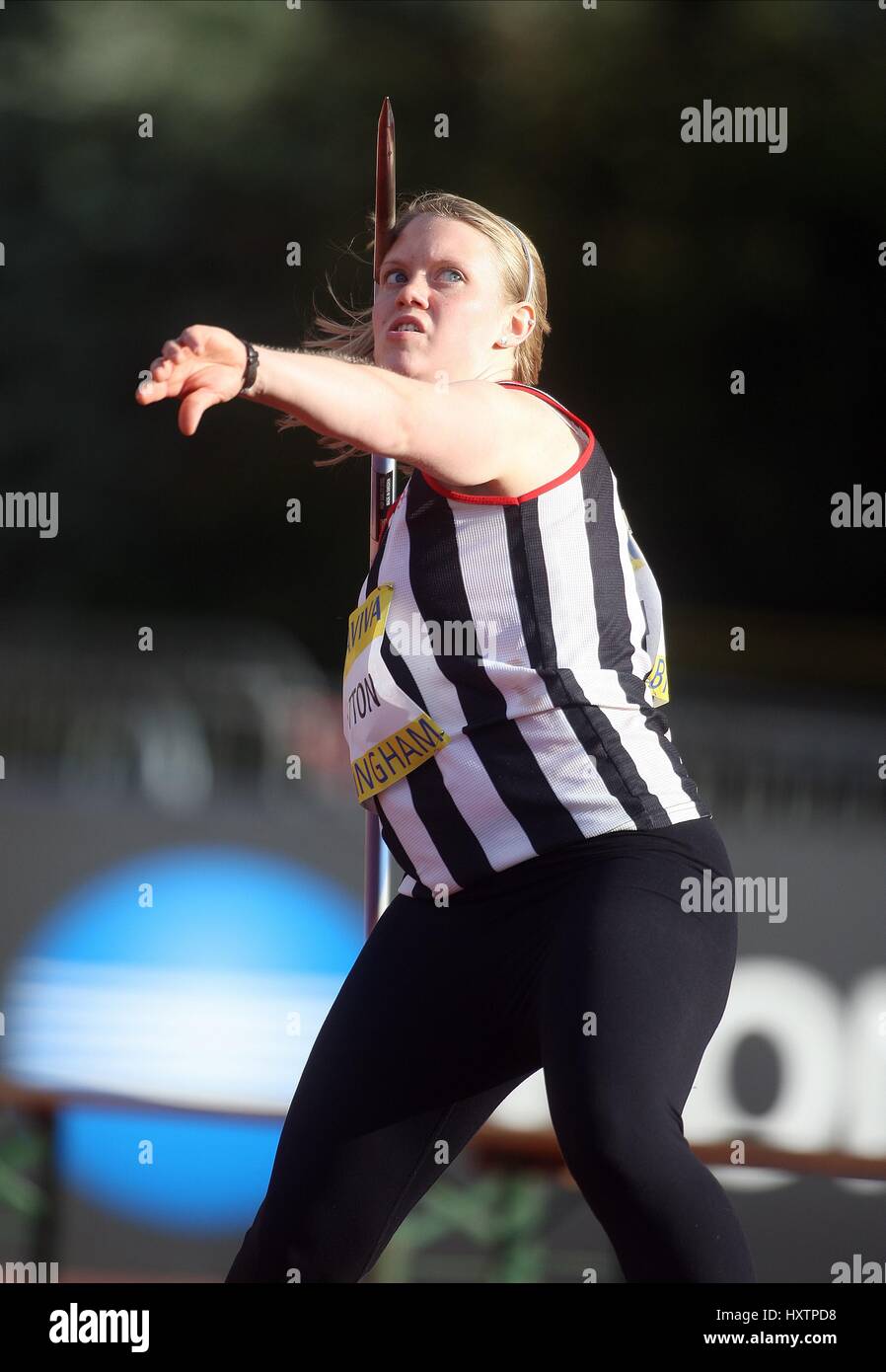 LOUISE WATTON JAVELIN ALEXANDER STADIUM BIRMINGHAM ENGLAND 13 July 2008 ...