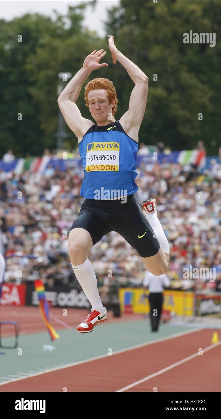 GREG RUTHERFORD AVIVA LONDON GRAND PRIX CRYSTAL PALACE LONDON ENGLAND ...