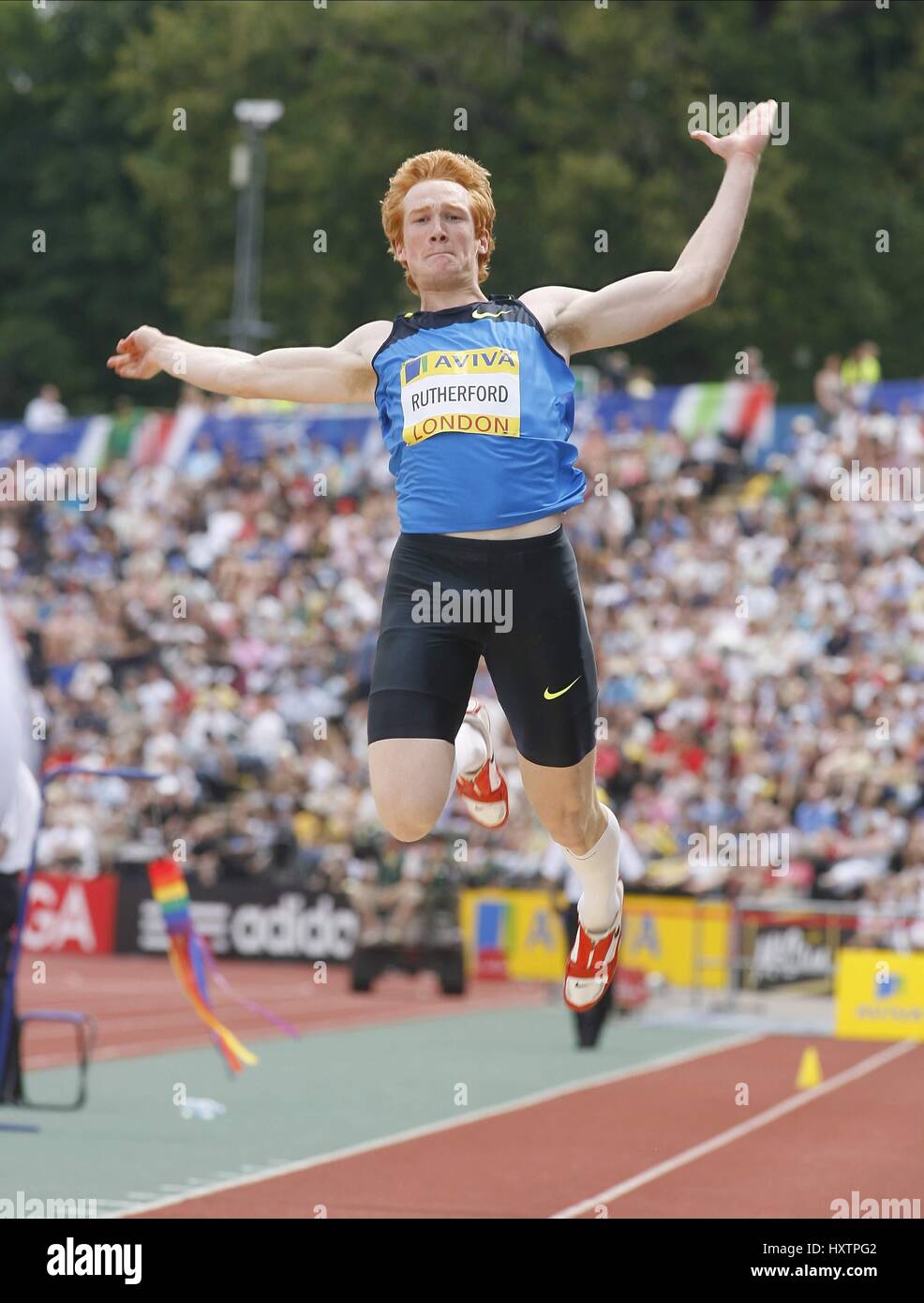 GREG RUTHERFORD AVIVA LONDON GRAND PRIX CRYSTAL PALACE LONDON ENGLAND ...