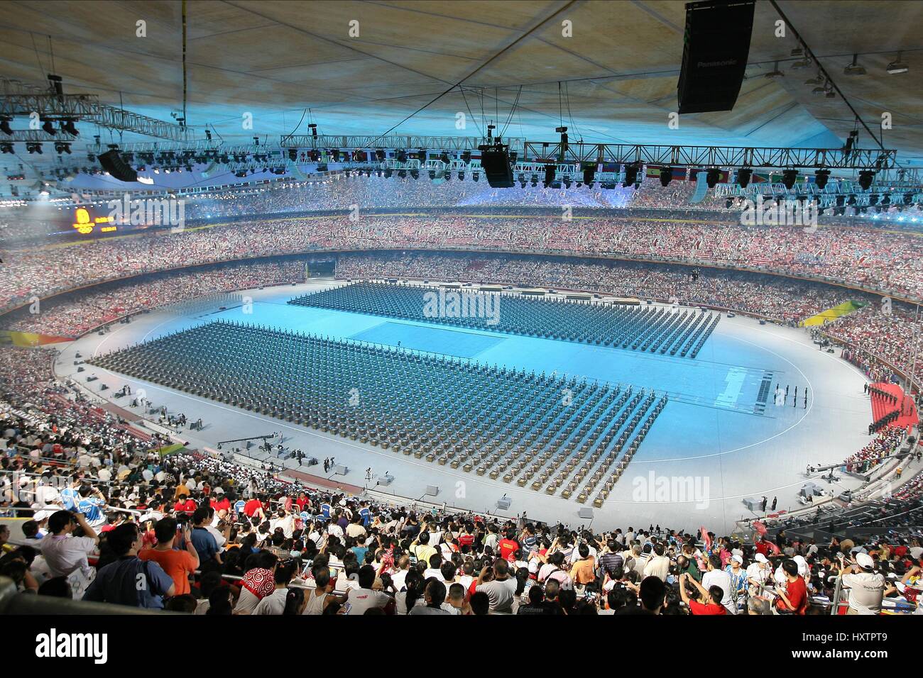 INSIDE THE BIRDS NEST OPENING CEREMONY OLYMPIC STADIUM BEIJING CHINA 08 ...