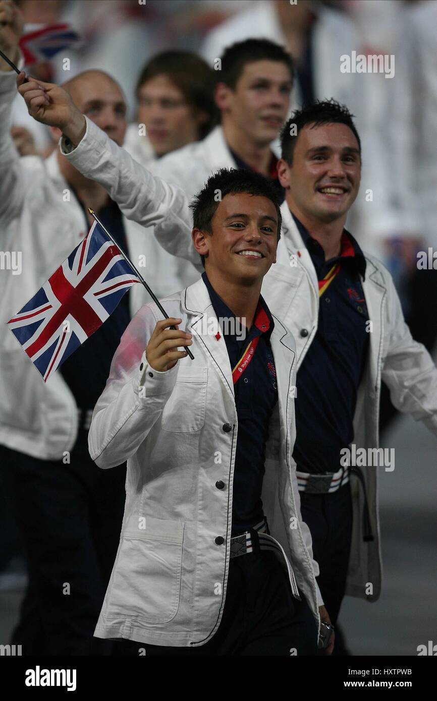Tom daley at the opening ceremony at the olympic stadium hi-res stock ...