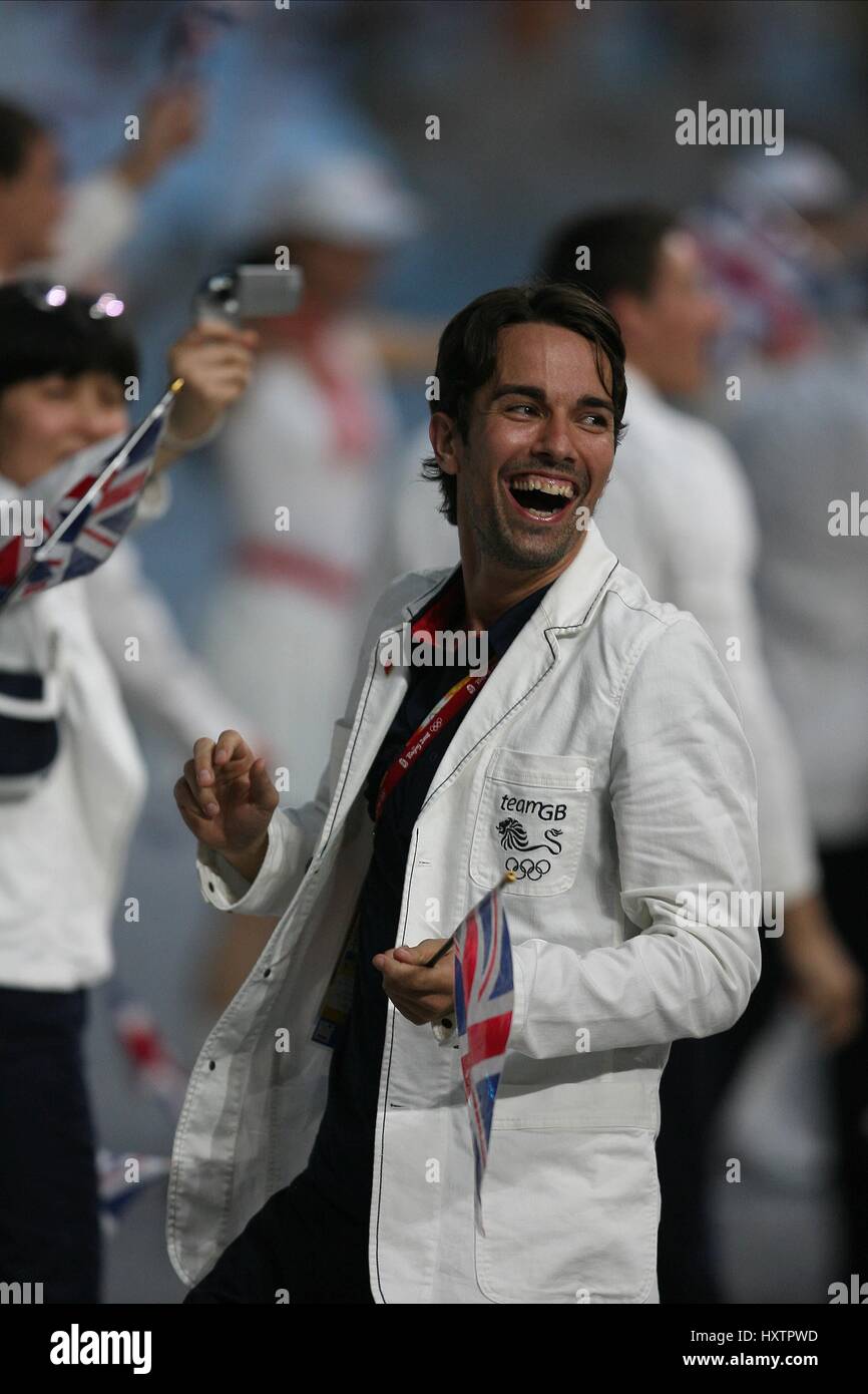 NATHAN ROBERTSON OPENING CEREMONY OLYMPIC STADIUM BEIJING CHINA 08 August 2008 Stock Photo - Alamy
