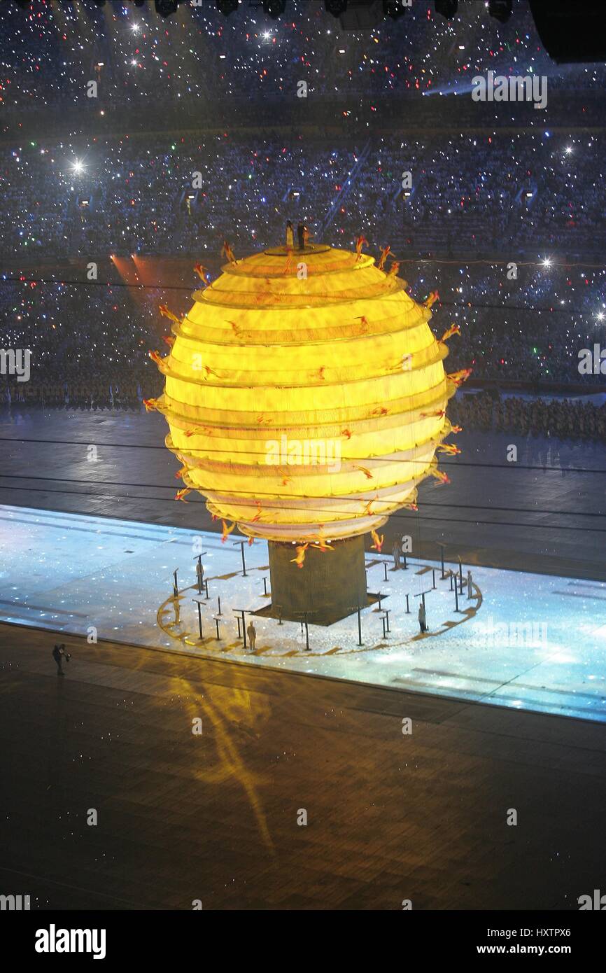 INSIDE THE BIRDS NEST OPENING CEREMONY OLYMPIC STADIUM BEIJING CHINA 08 ...
