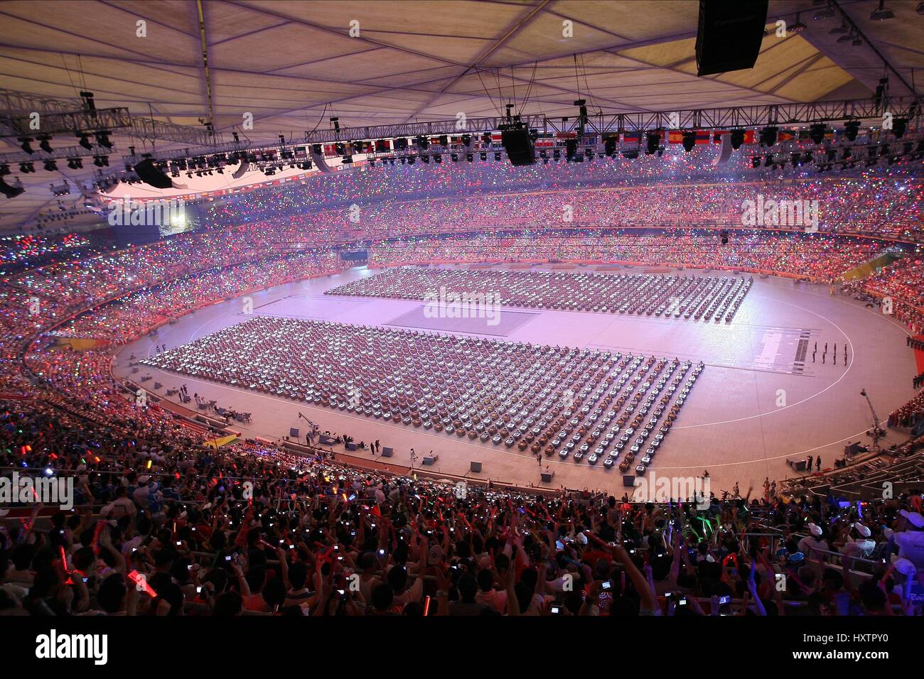 INSIDE THE BIRDS NEST OPENING CEREMONY OLYMPIC STADIUM BEIJING CHINA 08 ...