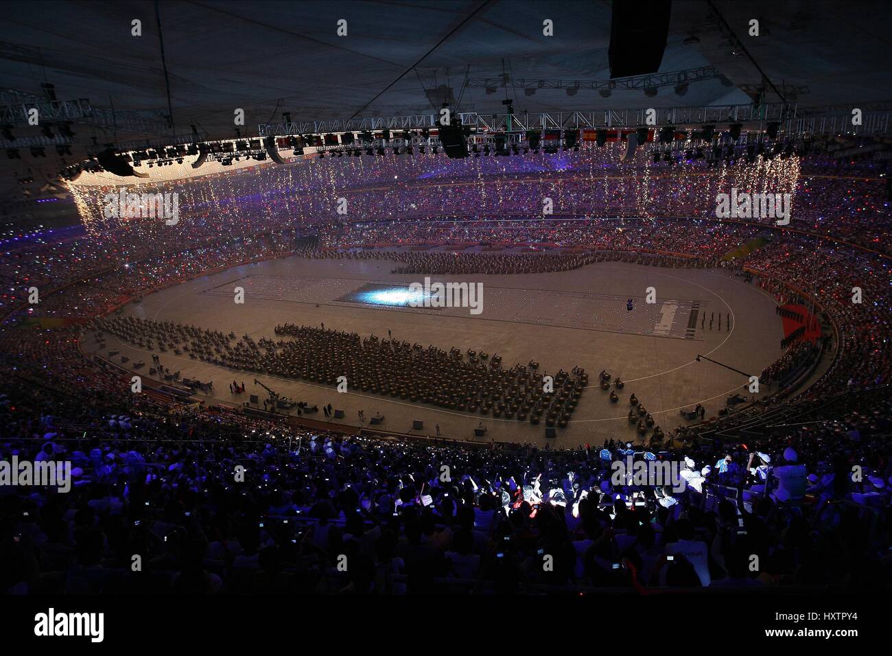 INSIDE THE BIRDS NEST OPENING CEREMONY OLYMPIC STADIUM BEIJING CHINA 08 ...