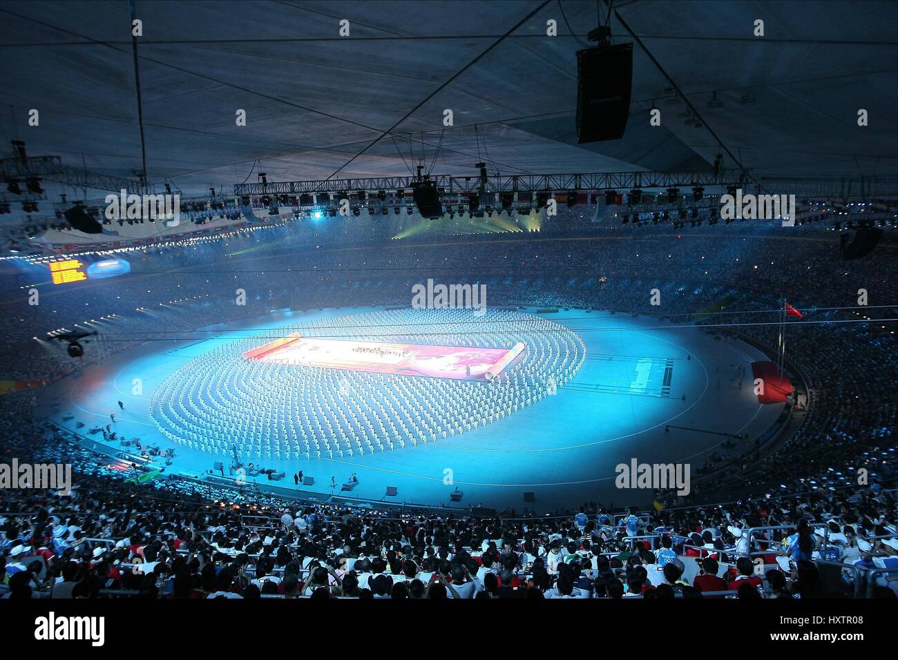 INSIDE THE BIRDS NEST OPENING CEREMONY OLYMPIC STADIUM BEIJING CHINA 08 ...