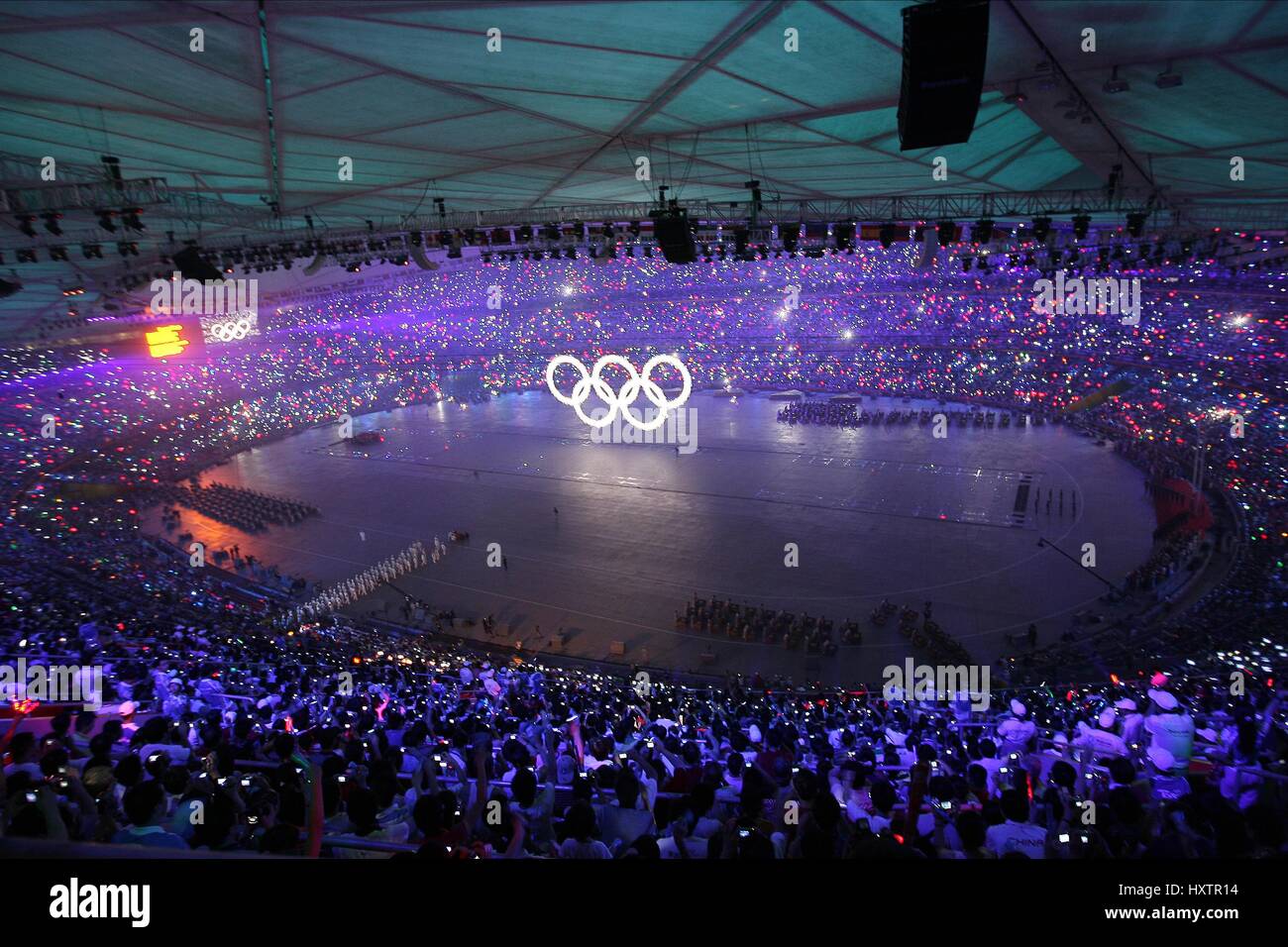 INSIDE THE BIRDS NEST OPENING CEREMONY OLYMPIC STADIUM BEIJING CHINA 08 ...
