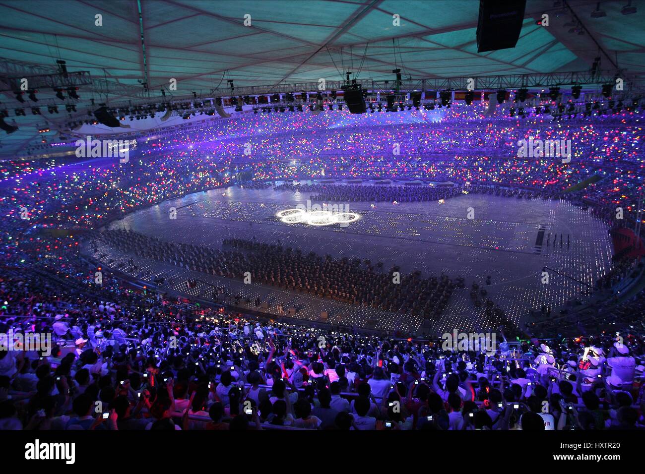 INSIDE THE BIRDS NEST OPENING CEREMONY OLYMPIC STADIUM BEIJING CHINA 08 ...