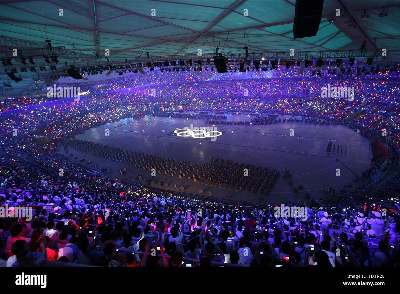 INSIDE THE BIRDS NEST OPENING CEREMONY OLYMPIC STADIUM BEIJING CHINA 08 ...