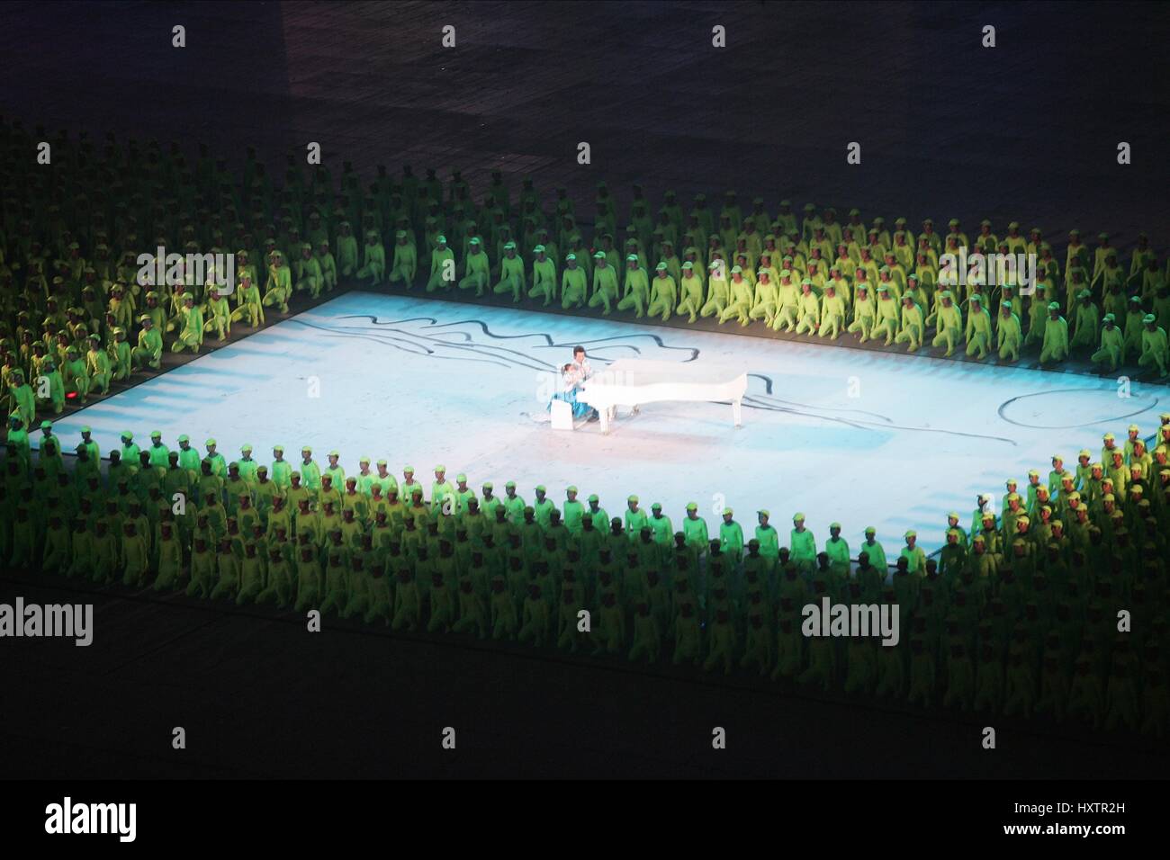 INSIDE THE BIRDS NEST OPENING CEREMONY OLYMPIC STADIUM BEIJING CHINA 08 ...