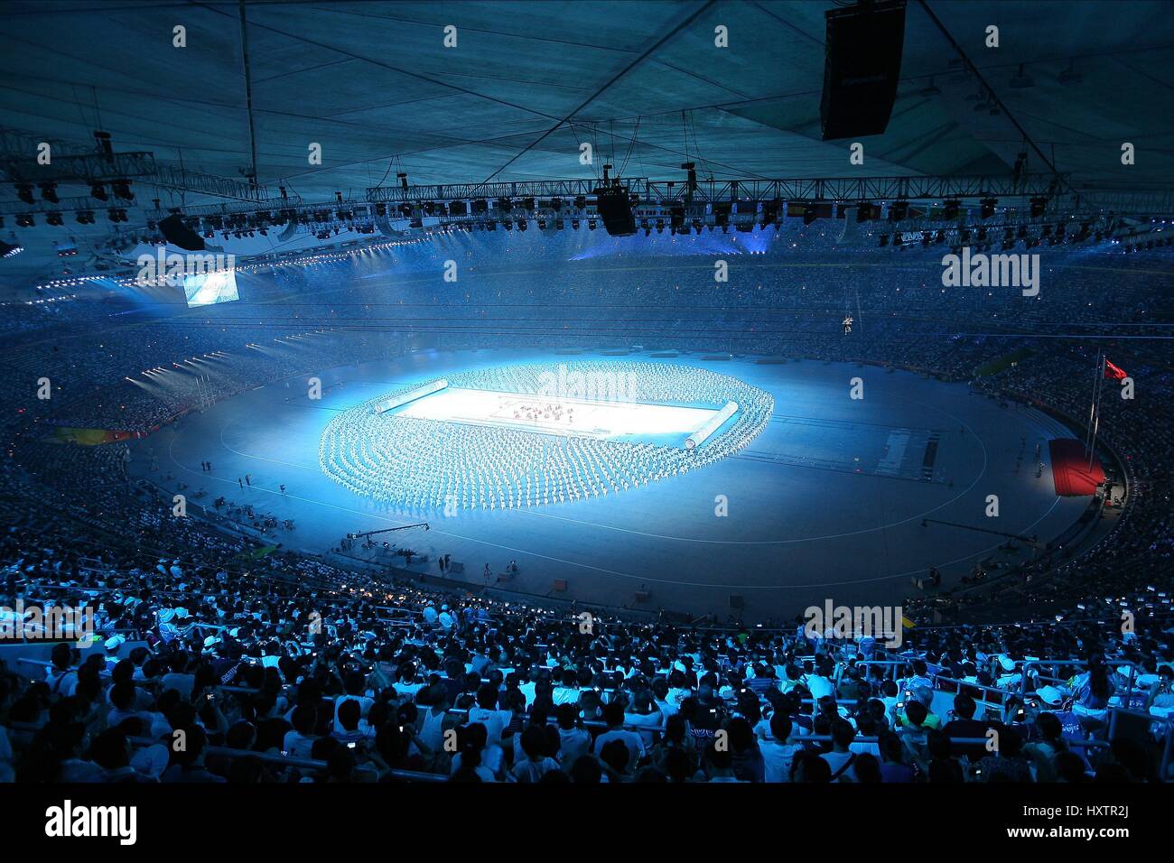 INSIDE THE BIRDS NEST OPENING CEREMONY OLYMPIC STADIUM BEIJING CHINA 08 ...