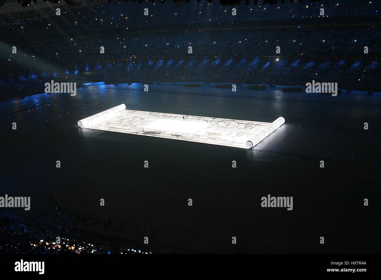 INSIDE THE BIRDS NEST OPENING CEREMONY OLYMPIC STADIUM BEIJING CHINA 08 ...
