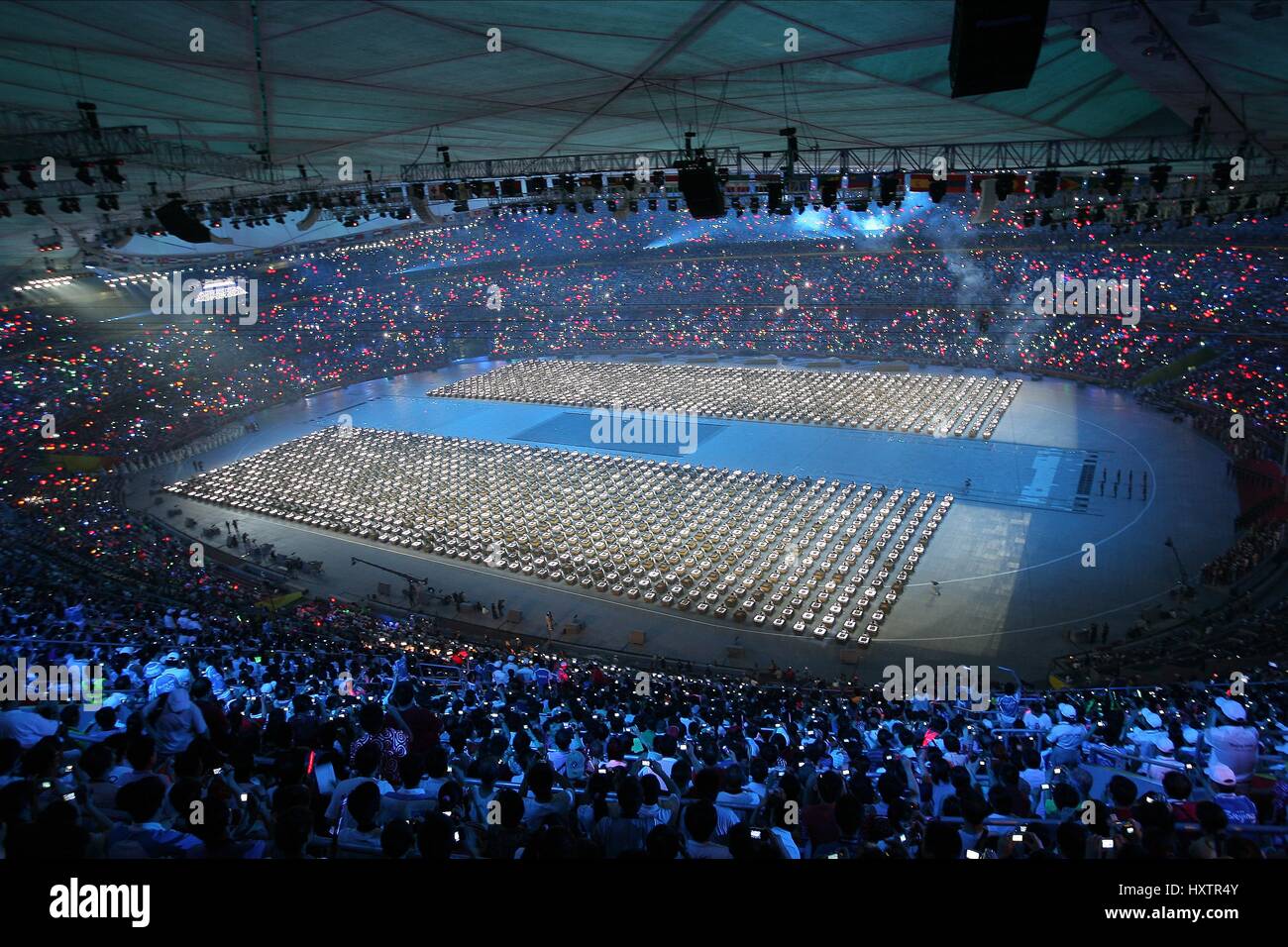 INSIDE THE BIRDS NEST OPENING CEREMONY OLYMPIC STADIUM BEIJING CHINA 08 ...