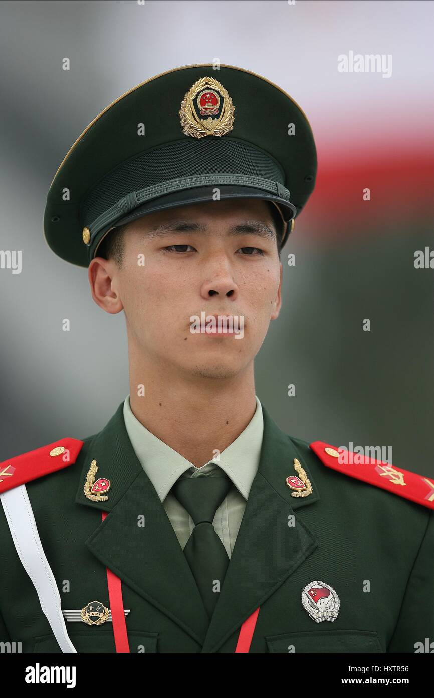 ARMY GUARD OPENING CEREMONY OLYMPIC STADIUM BEIJING CHINA 08 August ...