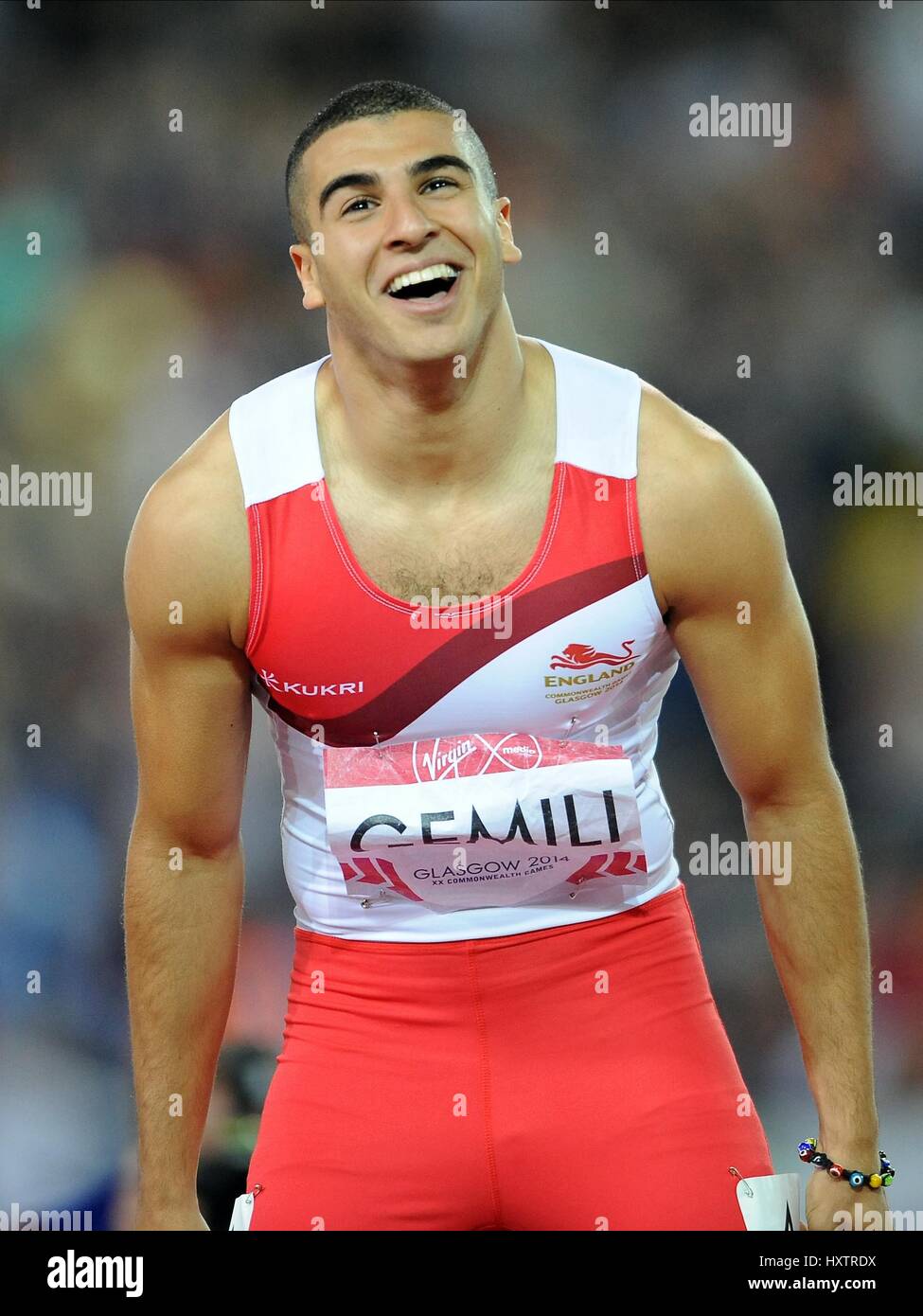 ADAM GEMILI MEN'S 100M FINAL MEN'S 100M FINAL HAMPDEN PARK GLASGOW ...