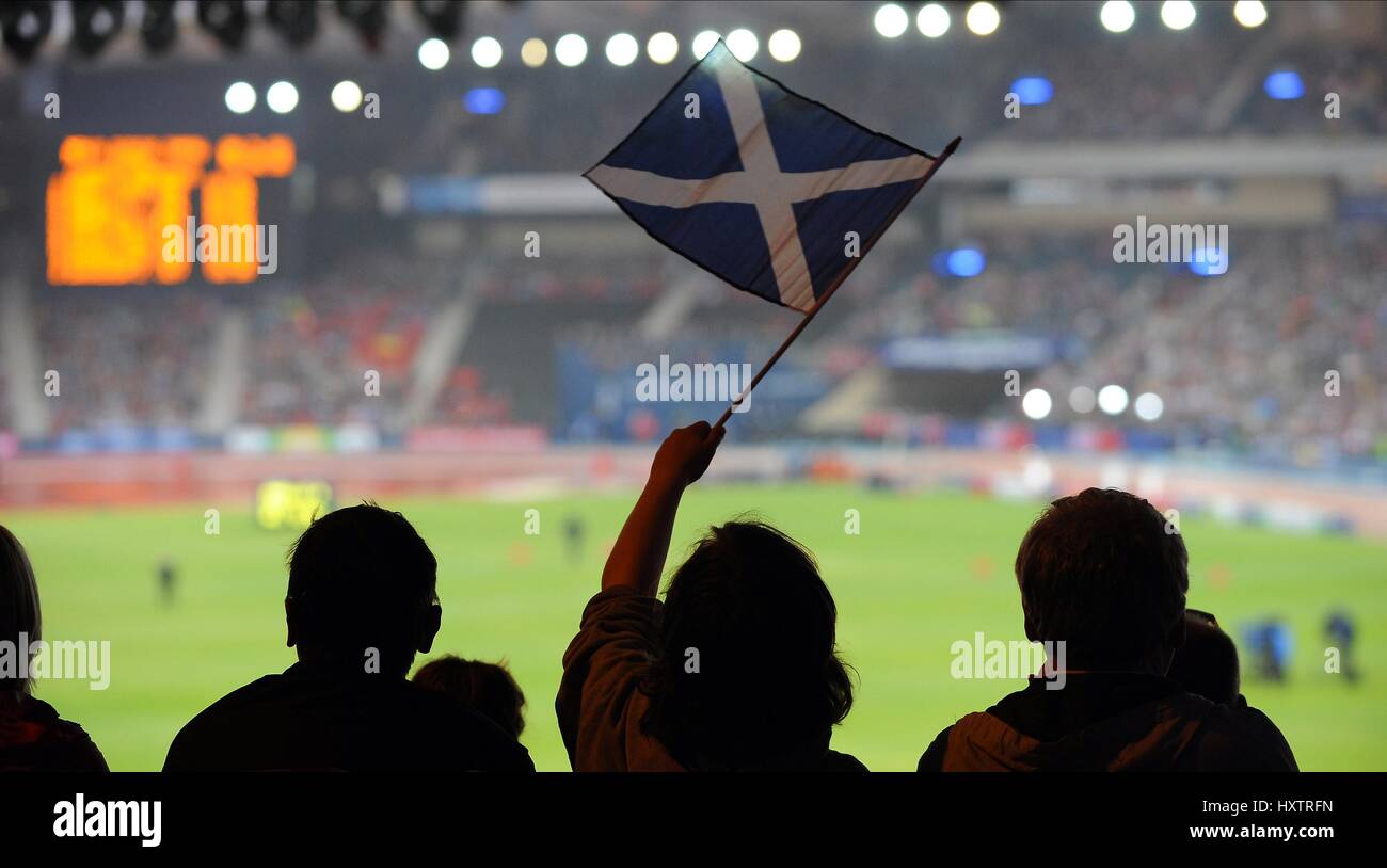 THE FLAG OF SCOTLAND HAMPDEN PARK HAMPDEN PARK HAMPDEN PARK GLASGOW ...