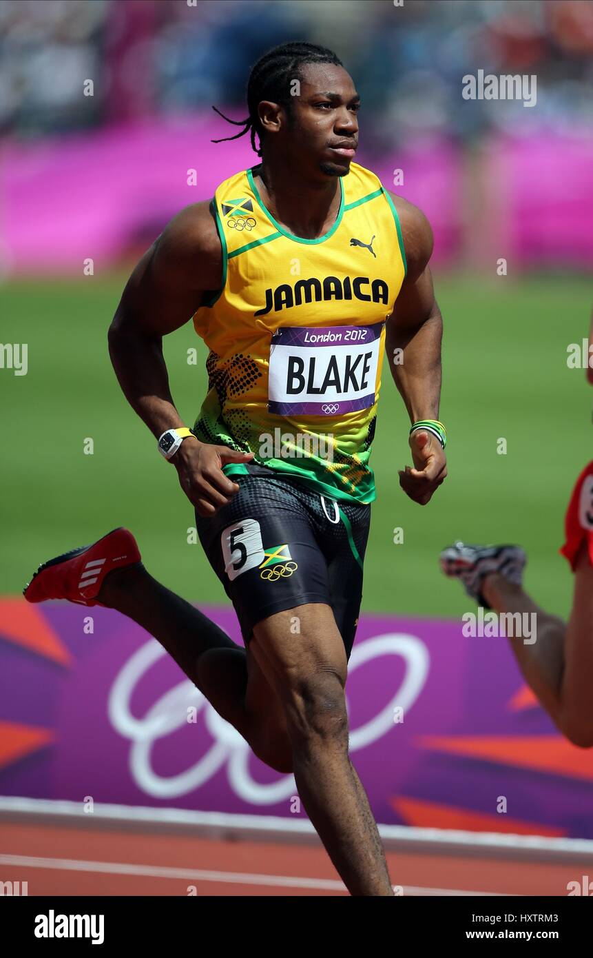 YOHAN BLAKE JAMAICA STRATFORD LONDON ENGLAND 04 August 2012 Stock Photo ...