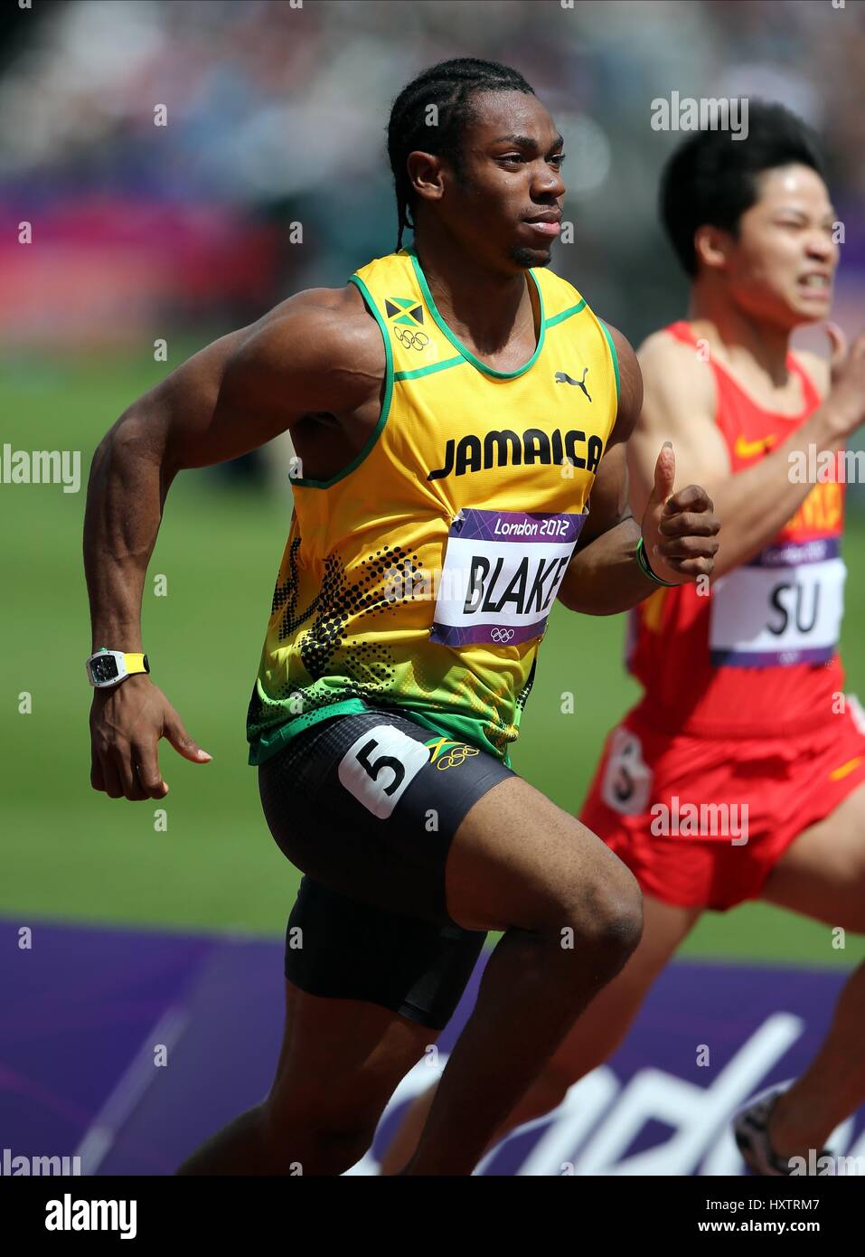 YOHAN BLAKE JAMAICA STRATFORD LONDON ENGLAND 04 August 2012 Stock Photo ...