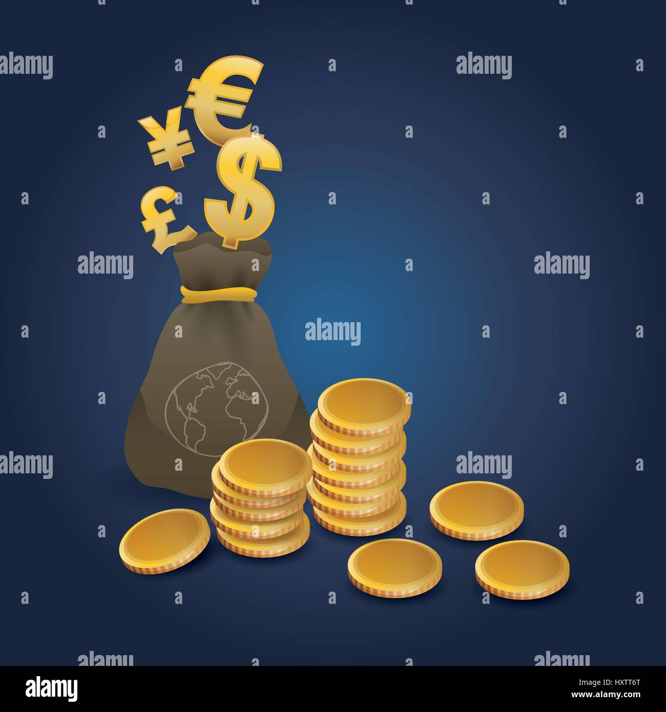 Global money economy icon vector illustration graphic design Stock ...