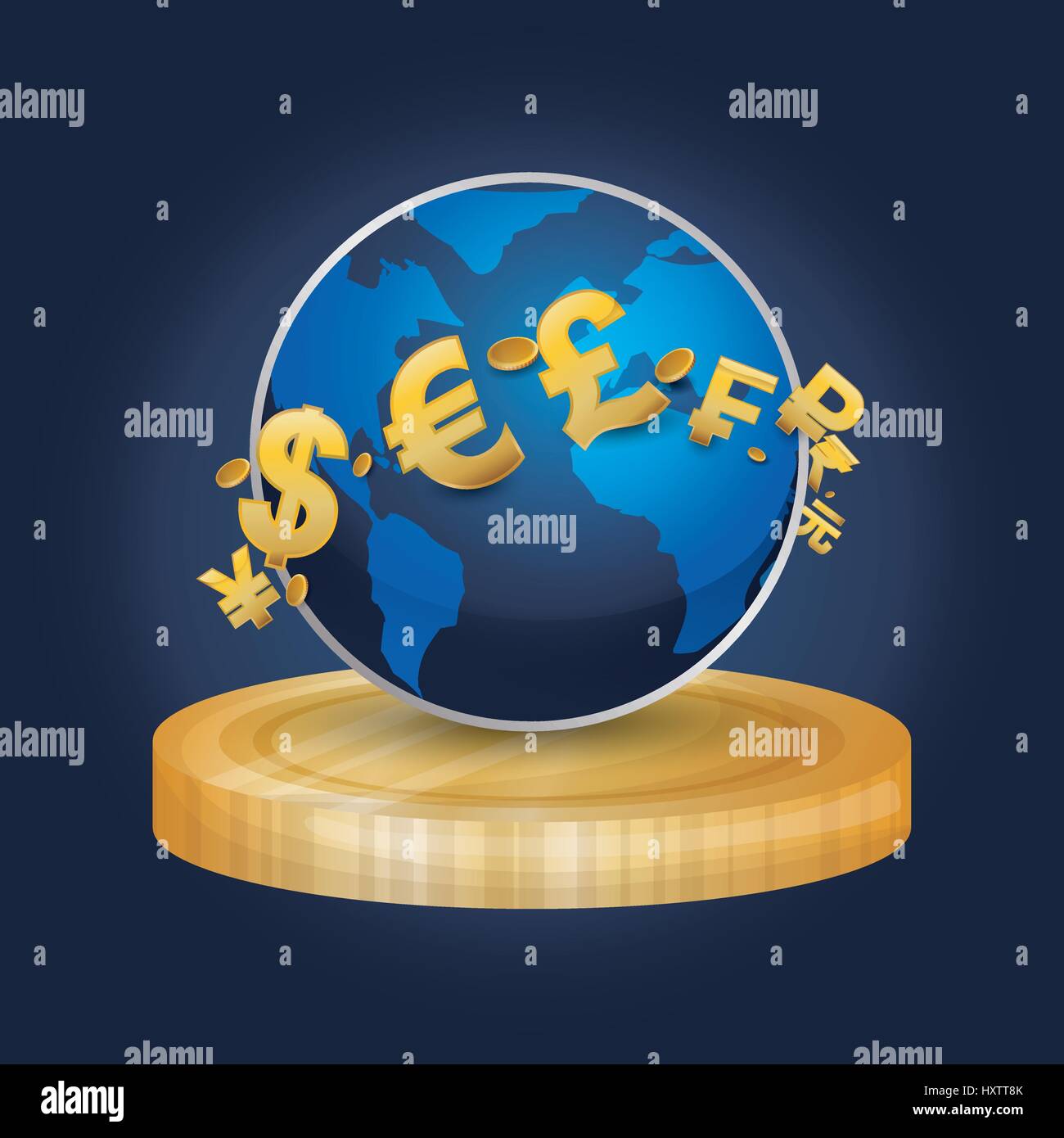 Global money economy icon vector illustration graphic design Stock ...