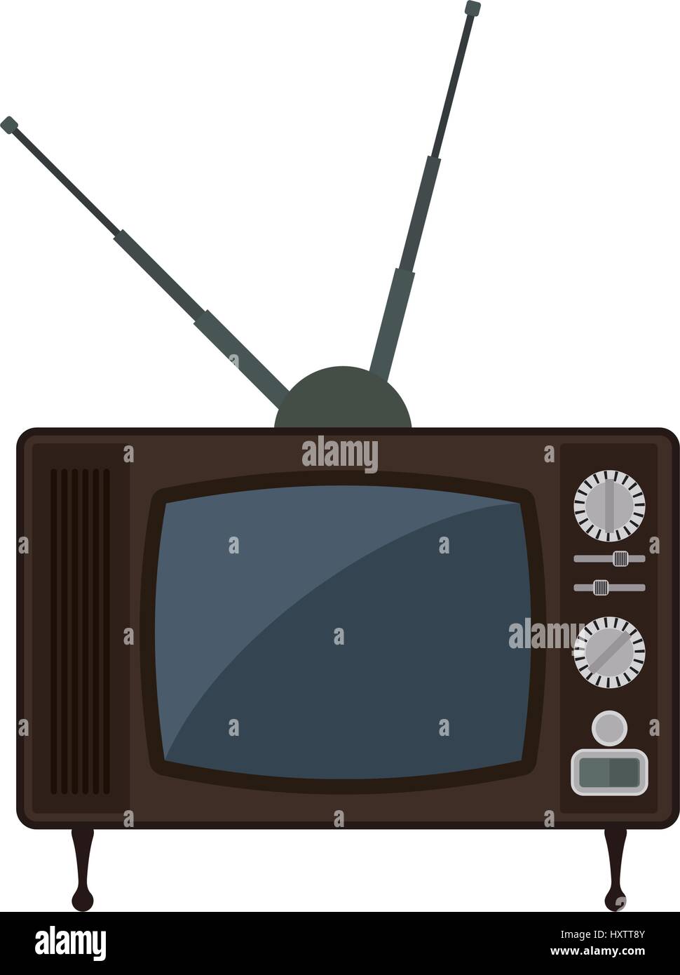 Old television media icon vector illustration graphic design Stock ...