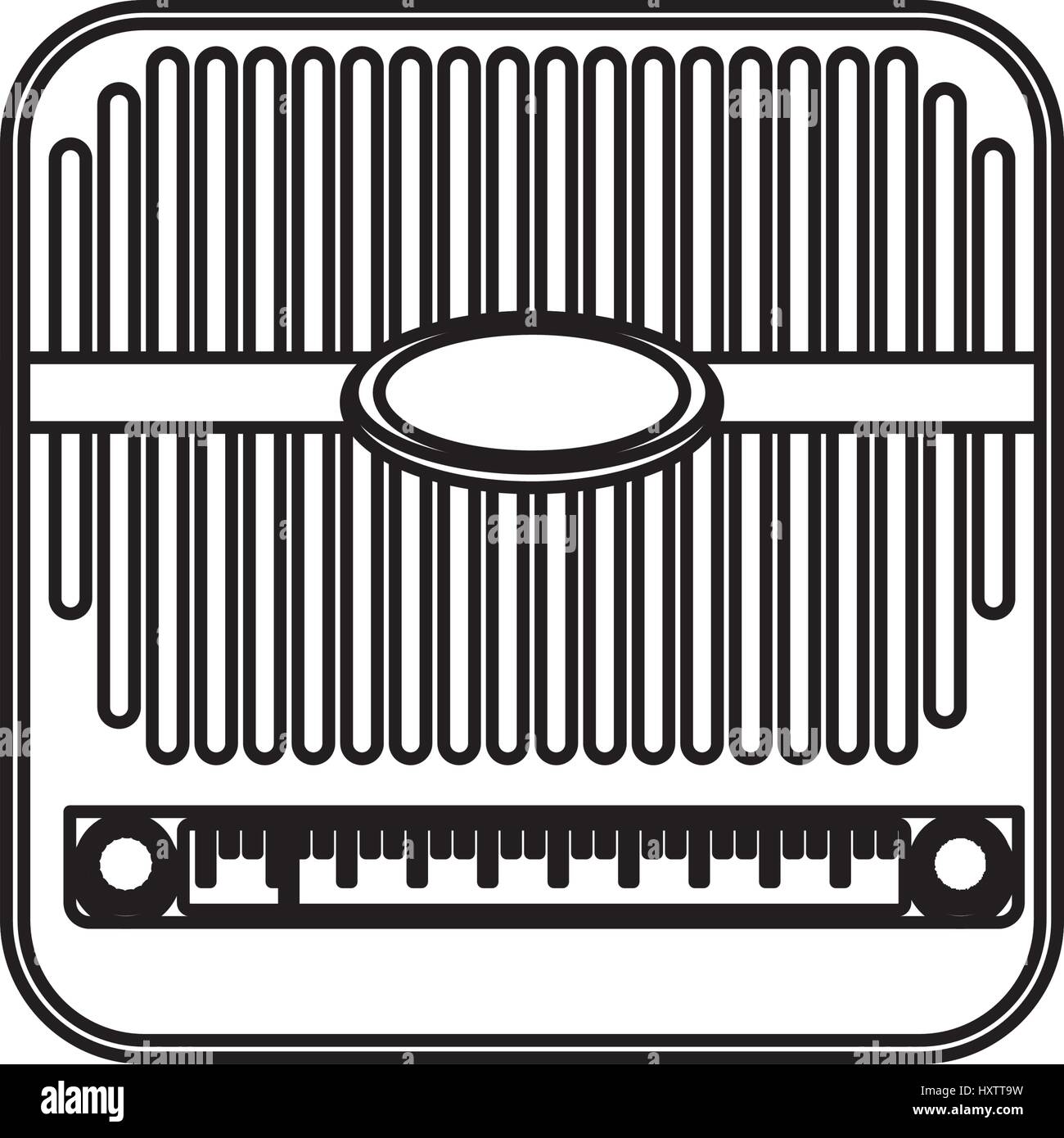 Vintage radio stereo icon vector illustration graphic design Stock ...