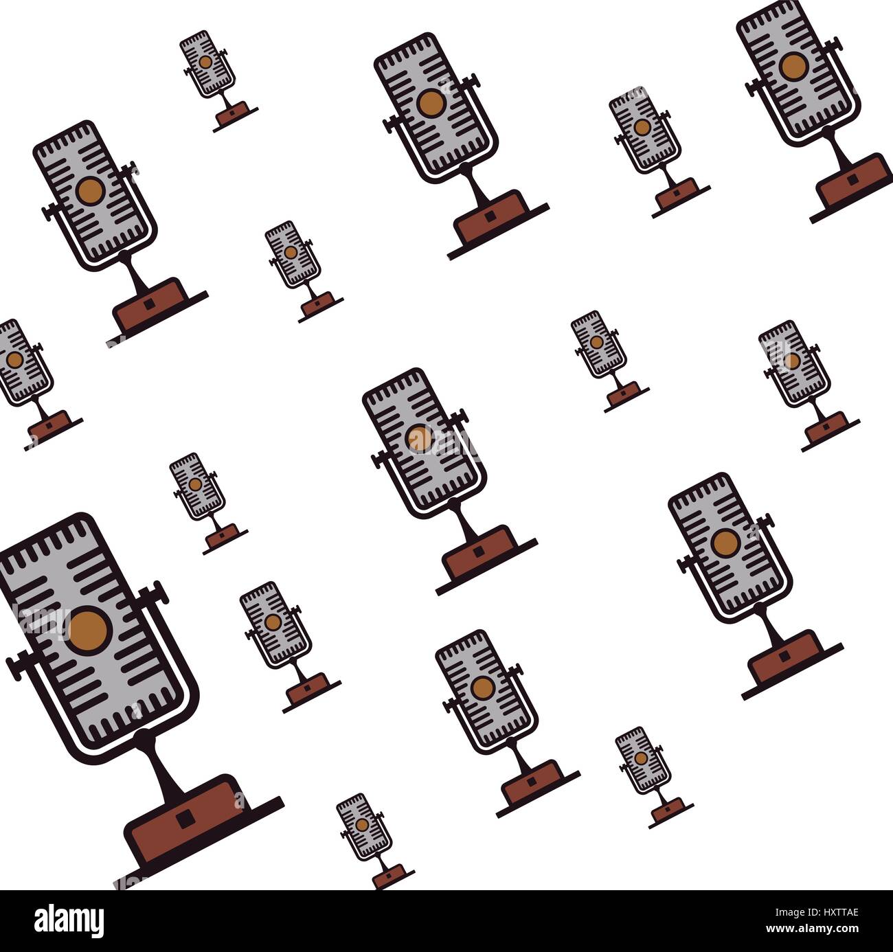 Vintage radio microphone Stock Vector Image & Art - Alamy