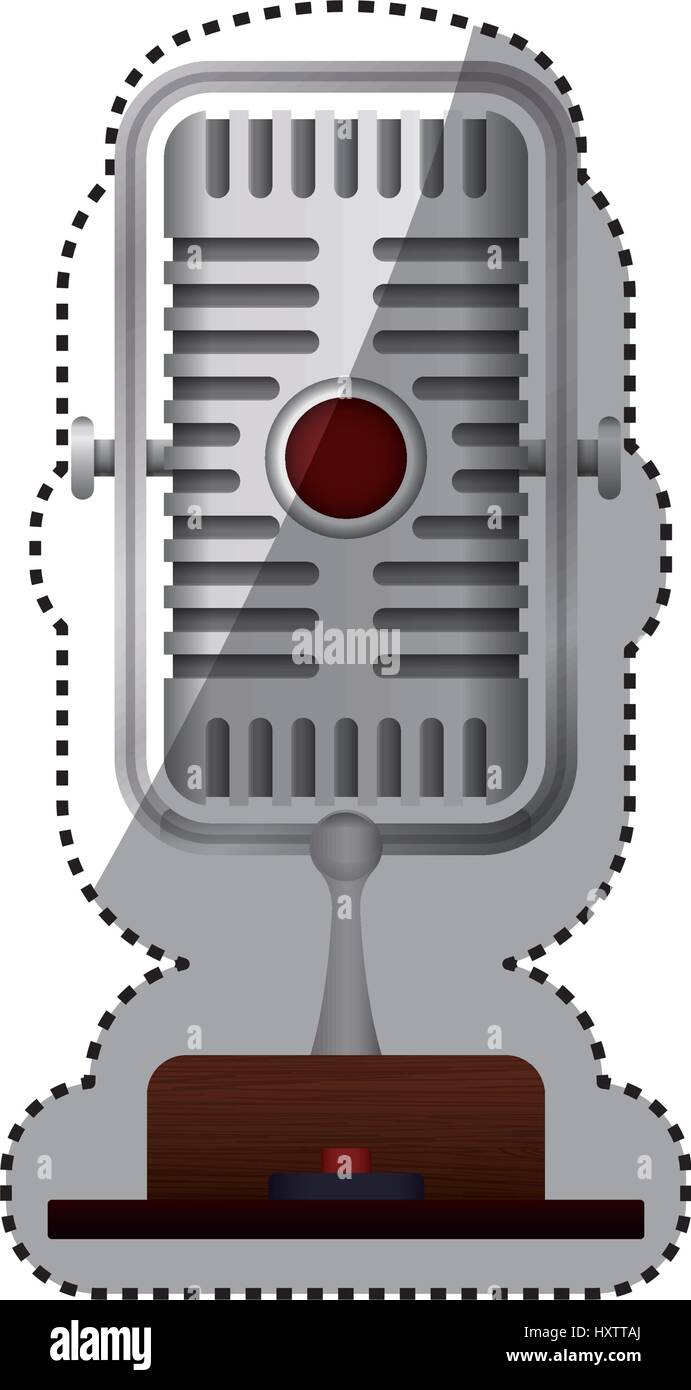 Vintage radio microphone Stock Vector Image & Art - Alamy Vintage radio microphone Stock Vector Image & Art - Alamy