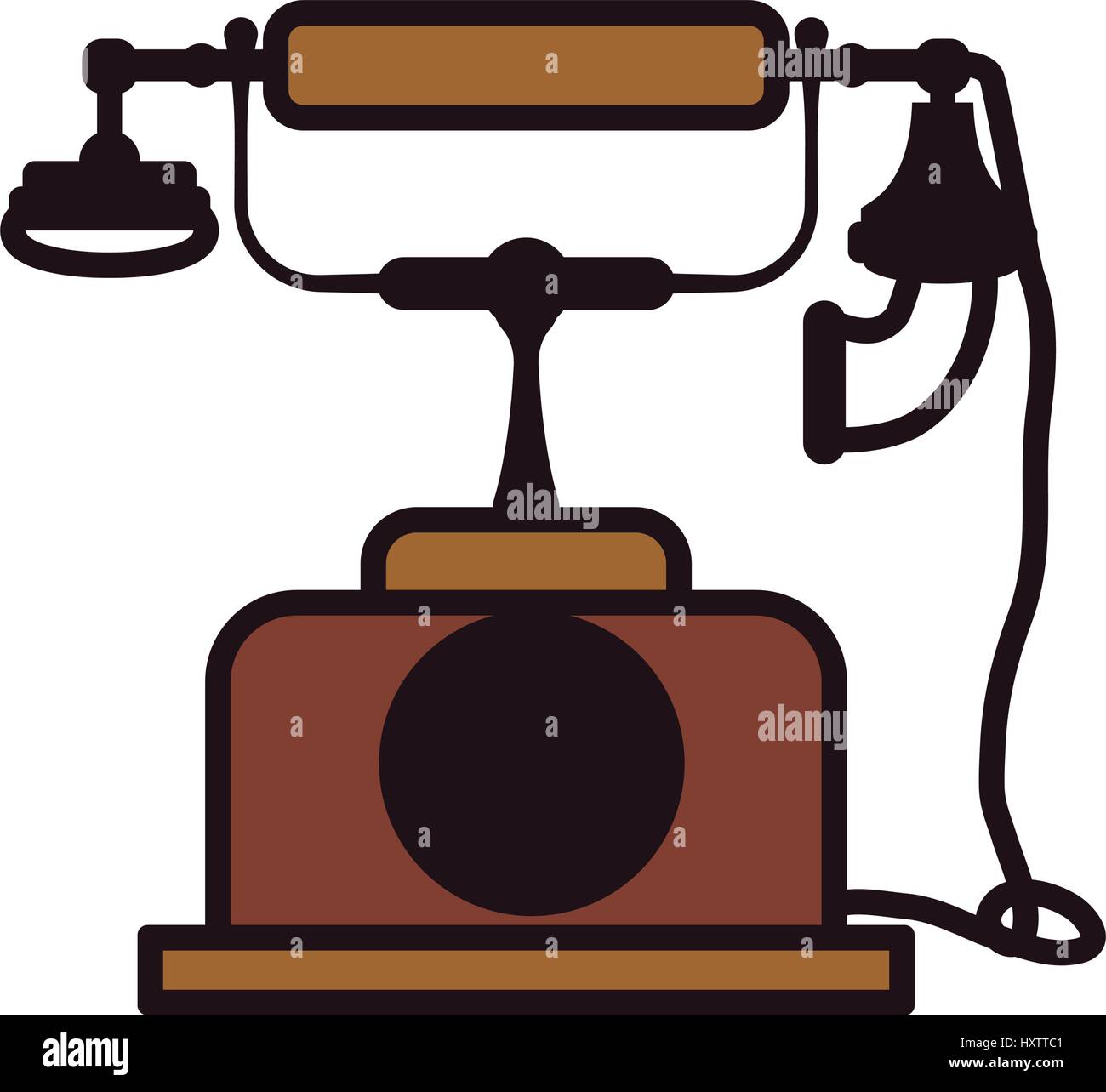 Vintage antique telephone Stock Vector Image & Art - Alamy