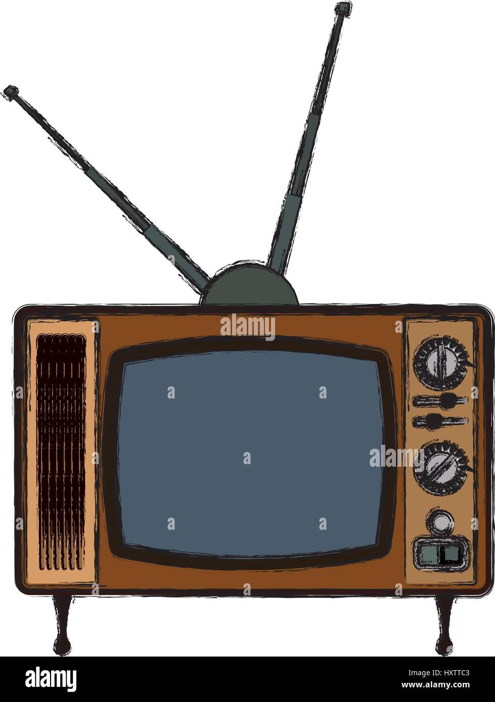 Old television media Stock Vector Image & Art - Alamy