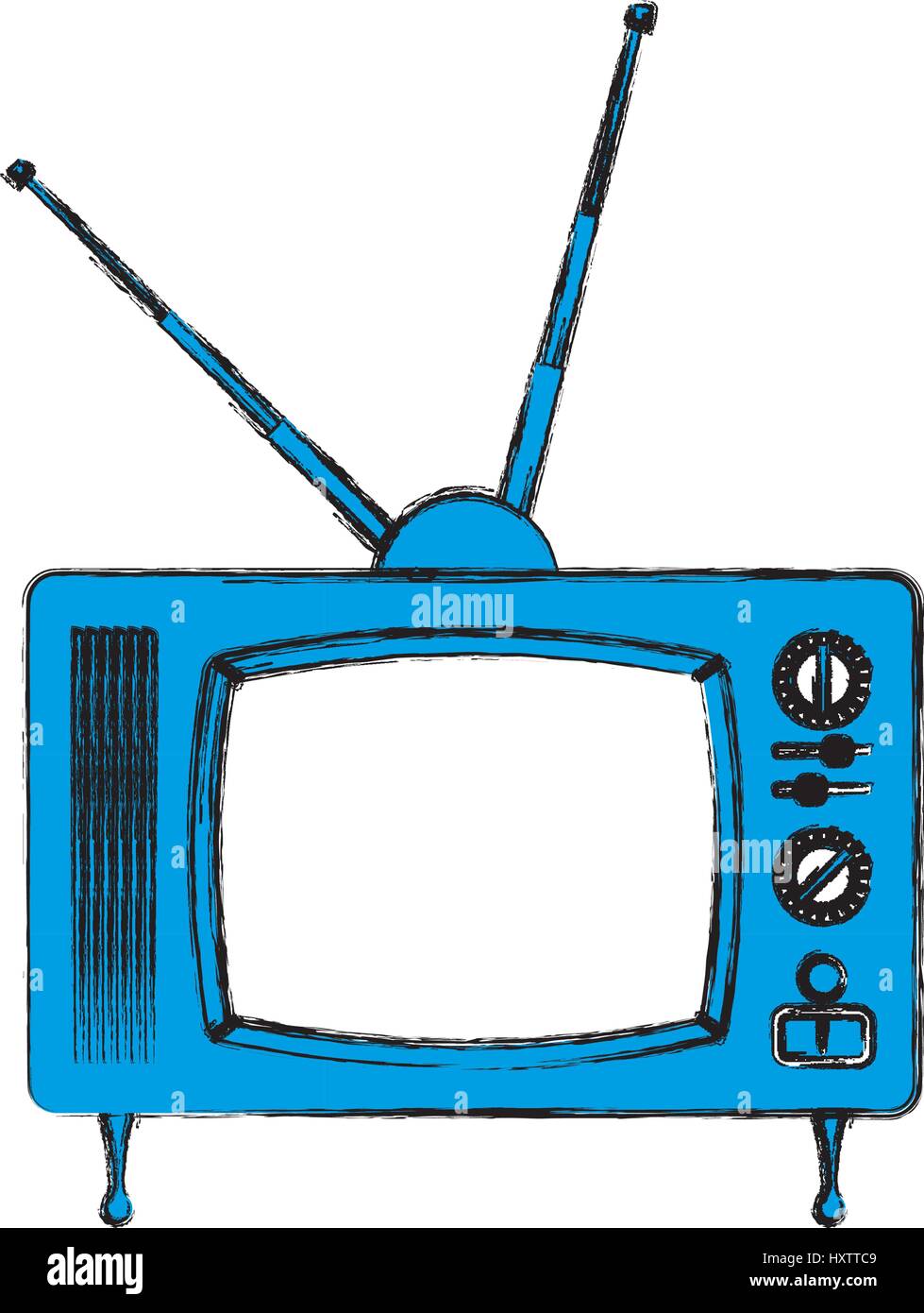 Old television media Stock Vector Image & Art - Alamy