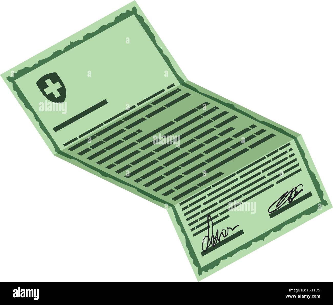 Medical report document Stock Vector Image & Art - Alamy