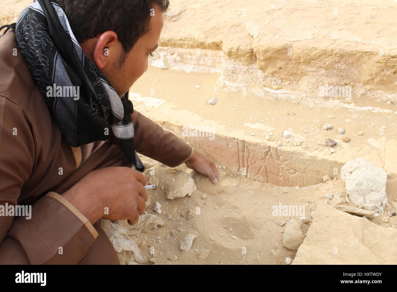 Strange Shapes of Sahara Desert South of Lake Quaroun, an ancient ...