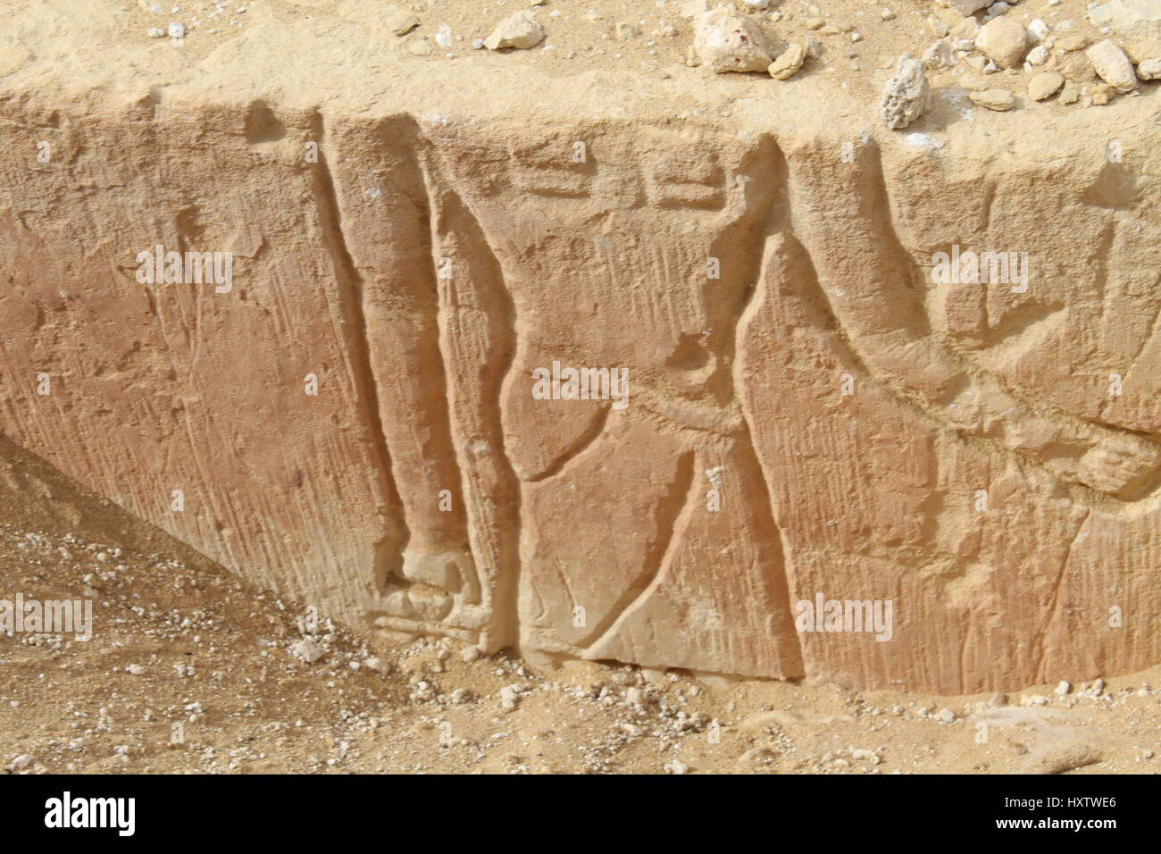 Strange Shapes of Sahara Desert South of Lake Quaroun, an ancient ...