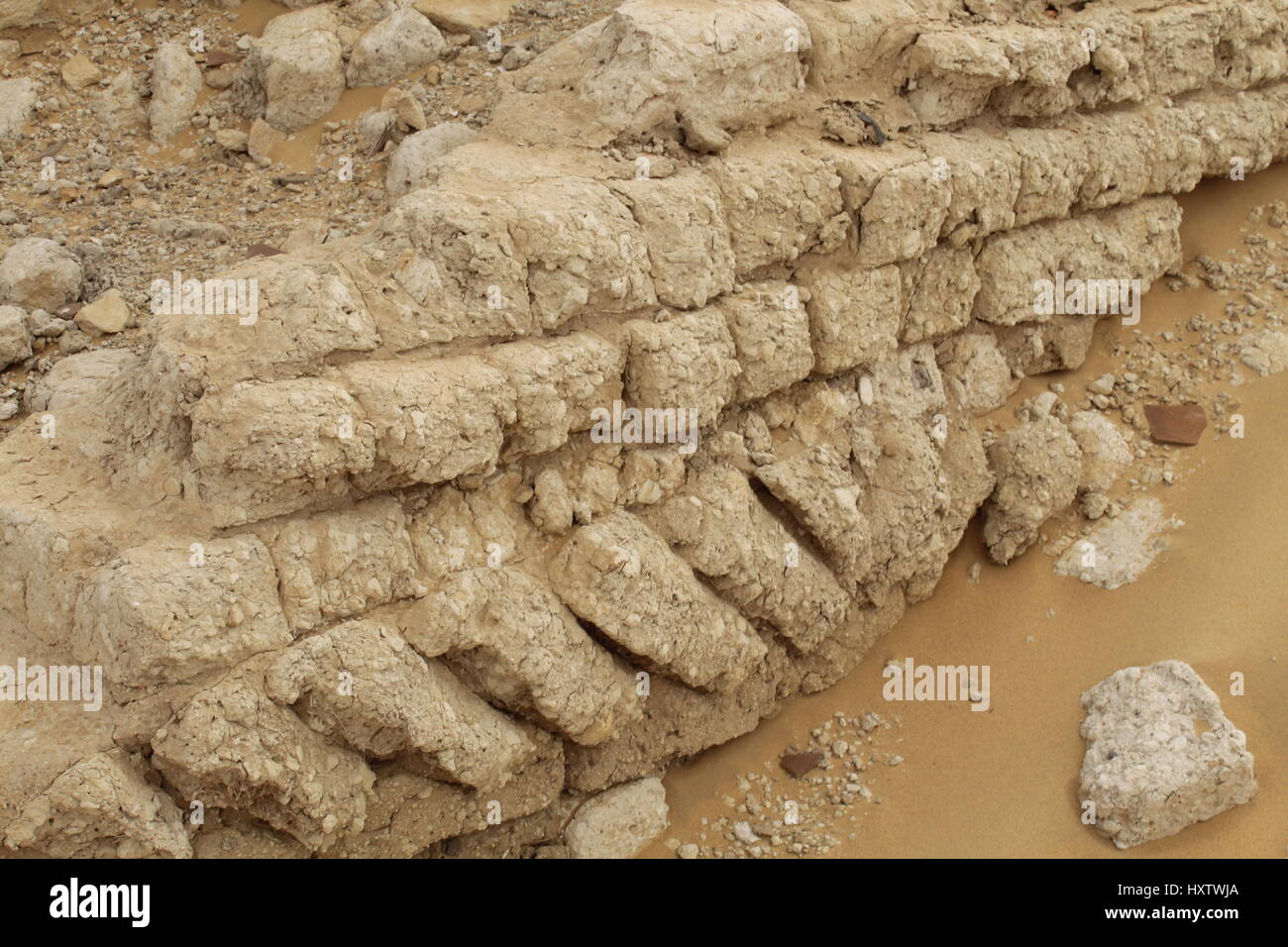 Strange Shapes of Sahara Desert South of Lake Quaroun, an ancient ...
