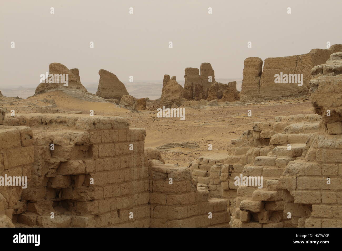 Strange Shapes of Sahara Desert South of Lake Quaroun, an ancient ...