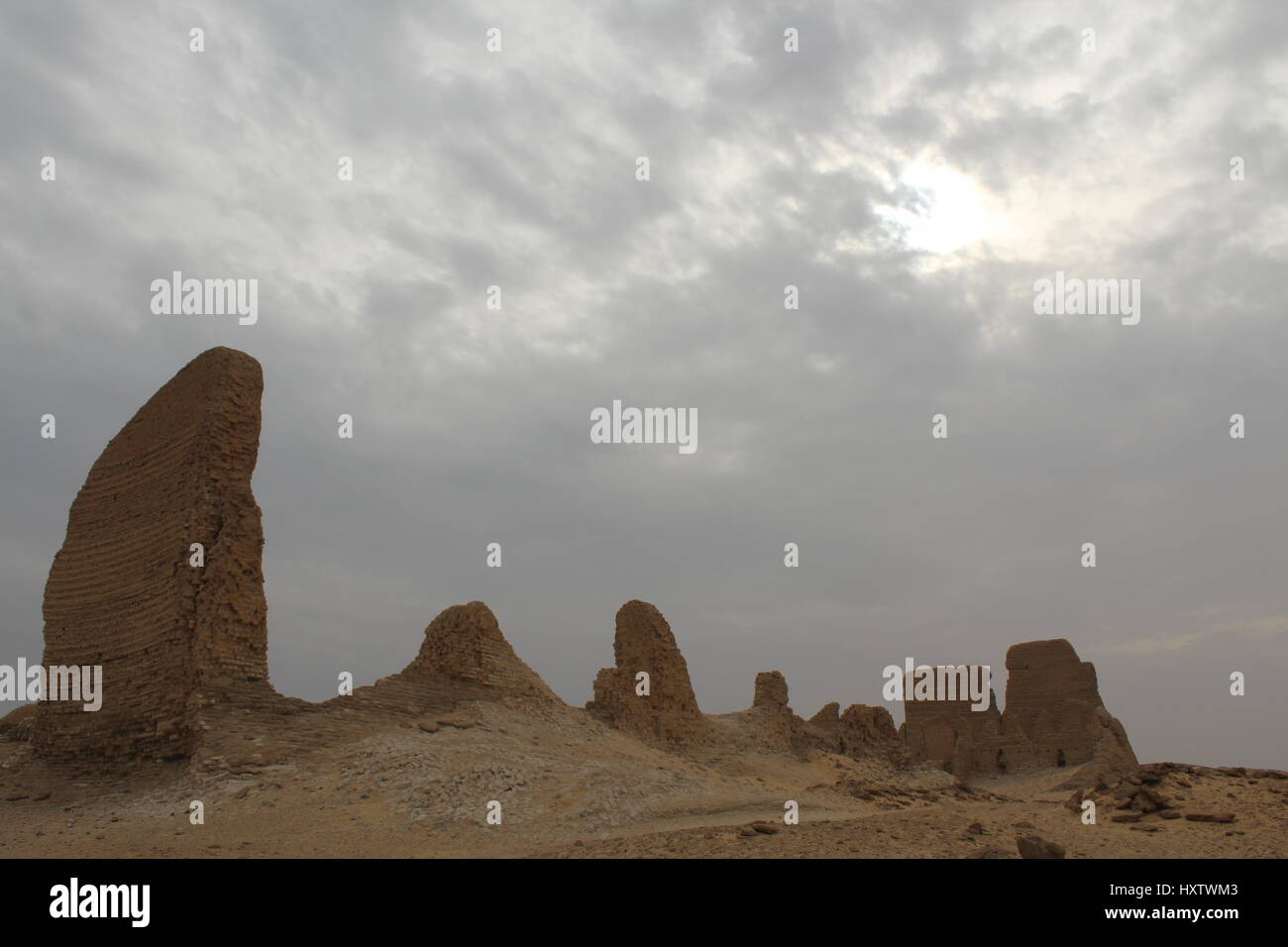 Strange Shapes of Sahara Desert South of Lake Quaroun, an ancient ...