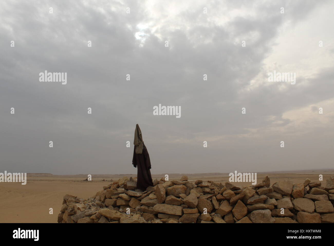Strange Shapes of Sahara Desert South of Lake Quaroun, an ancient ...