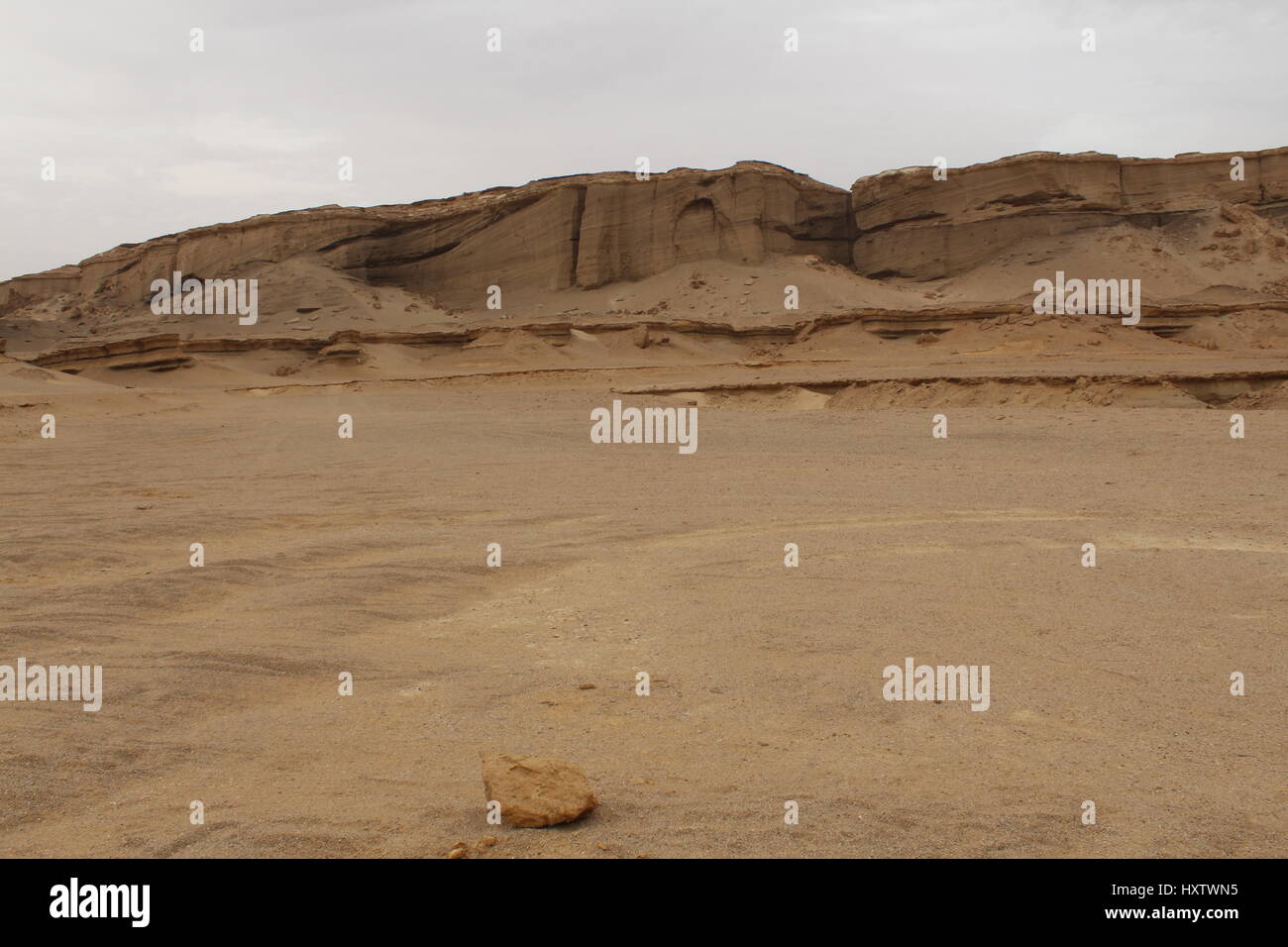 Strange Shapes of Sahara Desert South of Lake Quaroun, an ancient ...