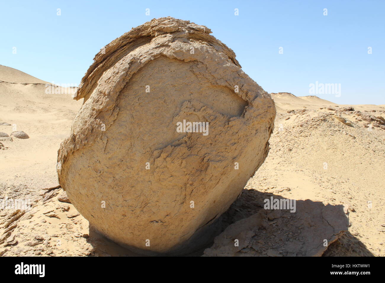 Strange Shapes of Sahara Desert South of Lake Quaroun, an ancient ...