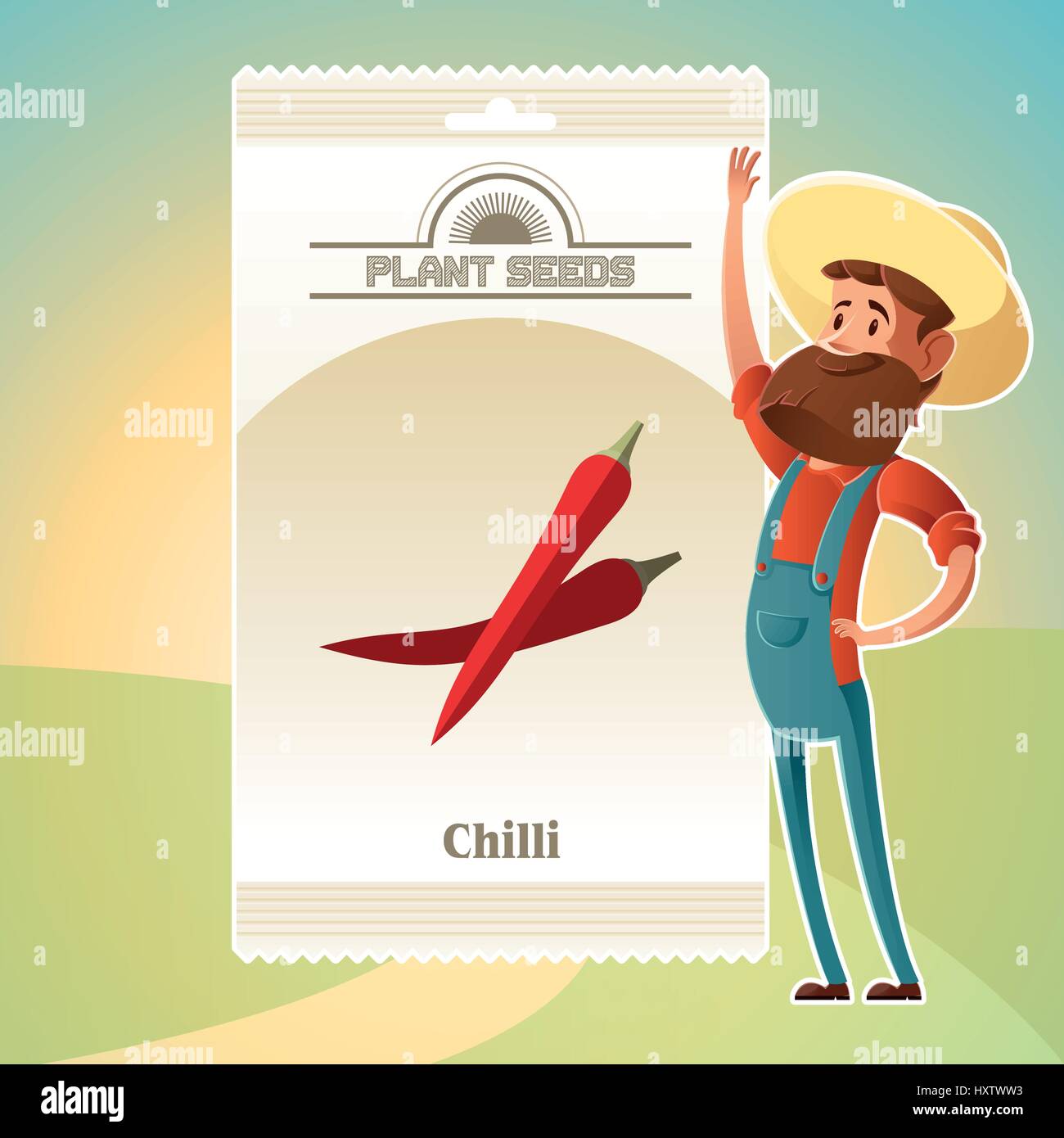 Asian chilli Stock Vector Images - Alamy