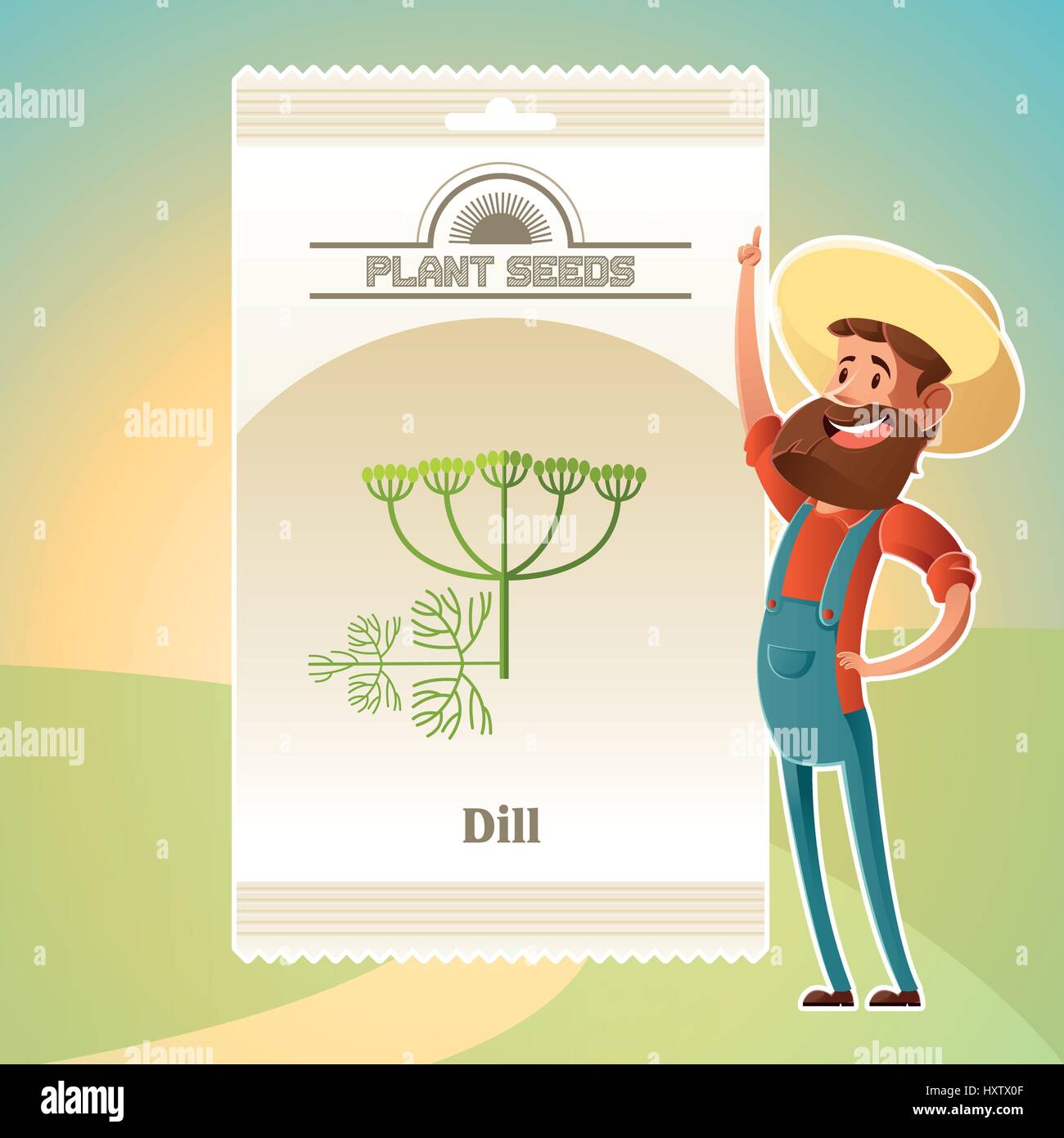 Garden dill Stock Vector Images - Alamy