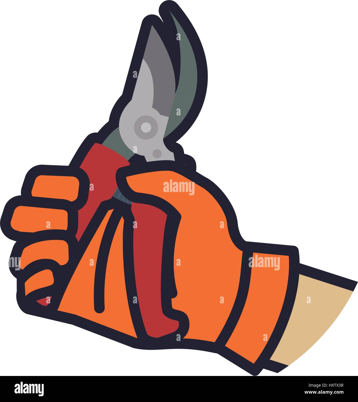 pruning shears gardening tool Stock Vector Image & Art - Alamy