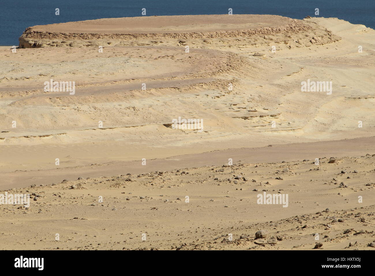 Strange Shapes of Sahara Desert South of Lake Quaroun, an ancient ...