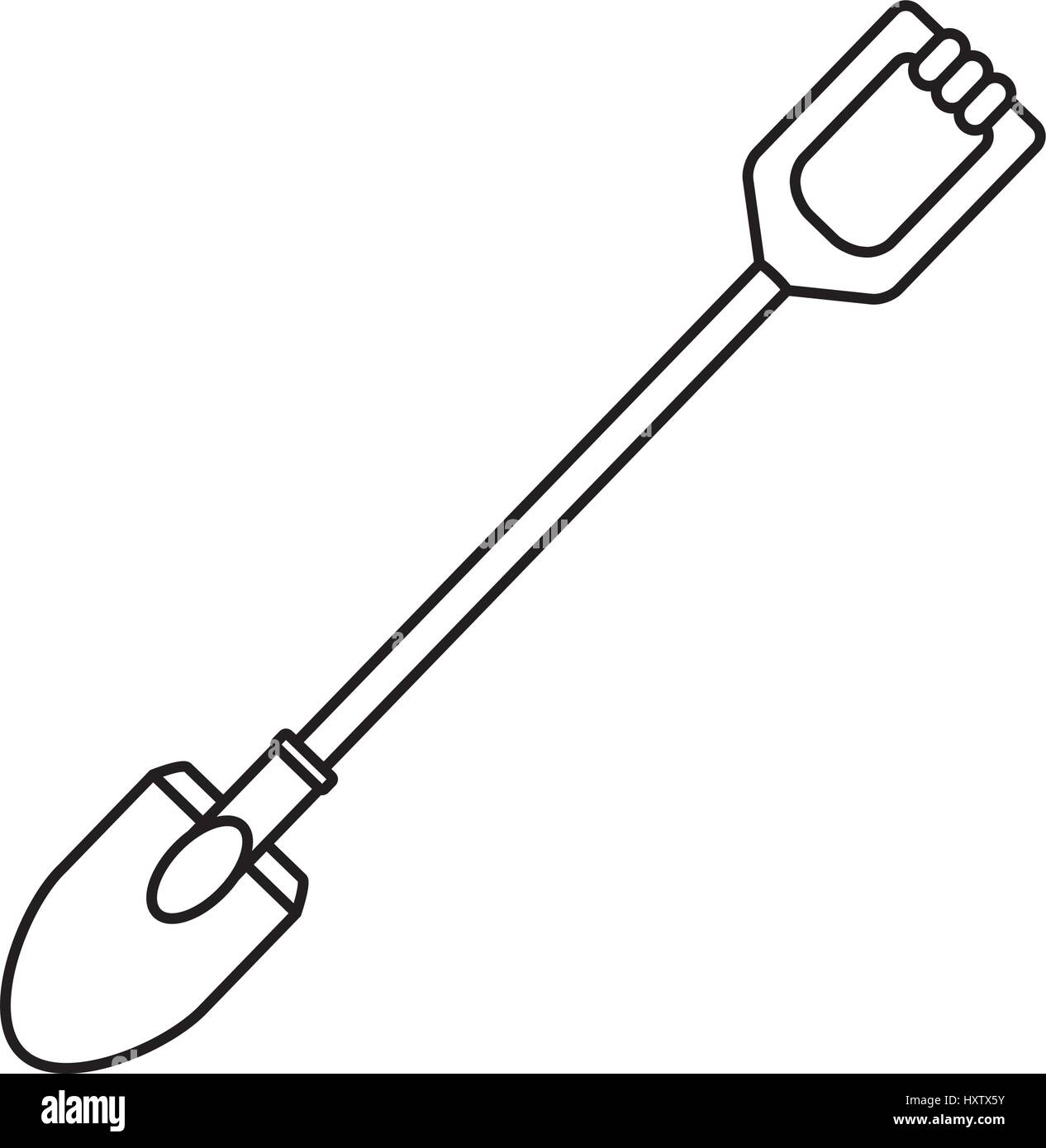 Shovel gardening tool Stock Vector Image & Art - Alamy