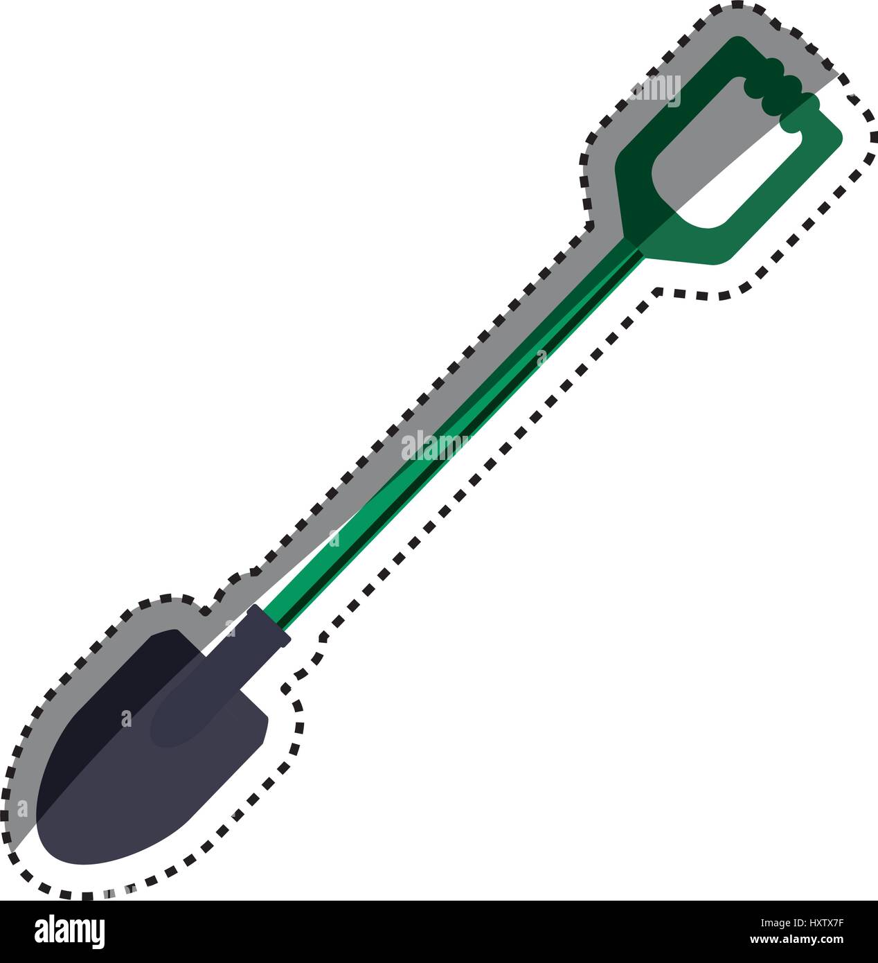 Shovel gardening tool Stock Vector Image & Art - Alamy